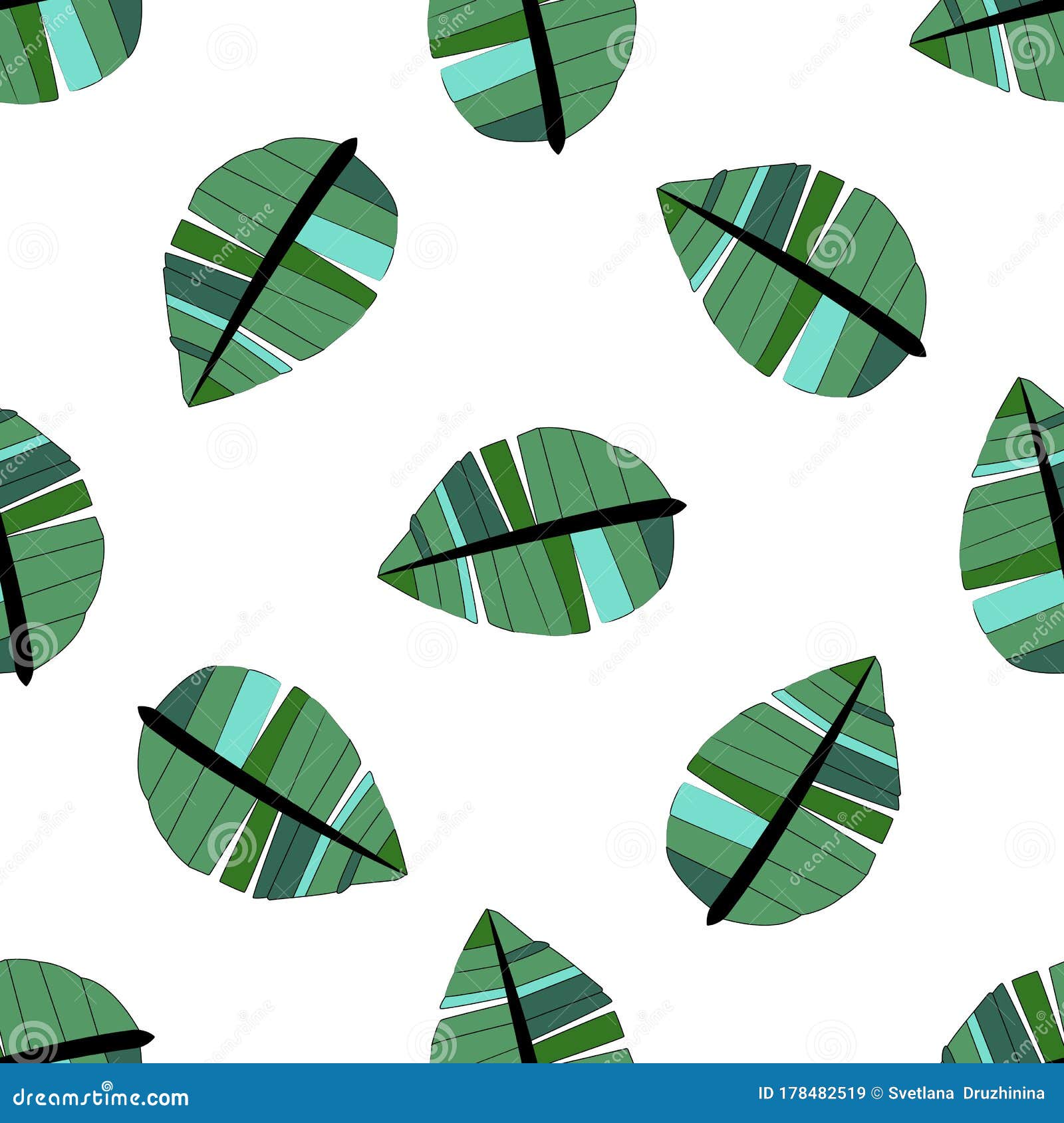 Tropical plants pattern stock illustration. Illustration of seamless ...