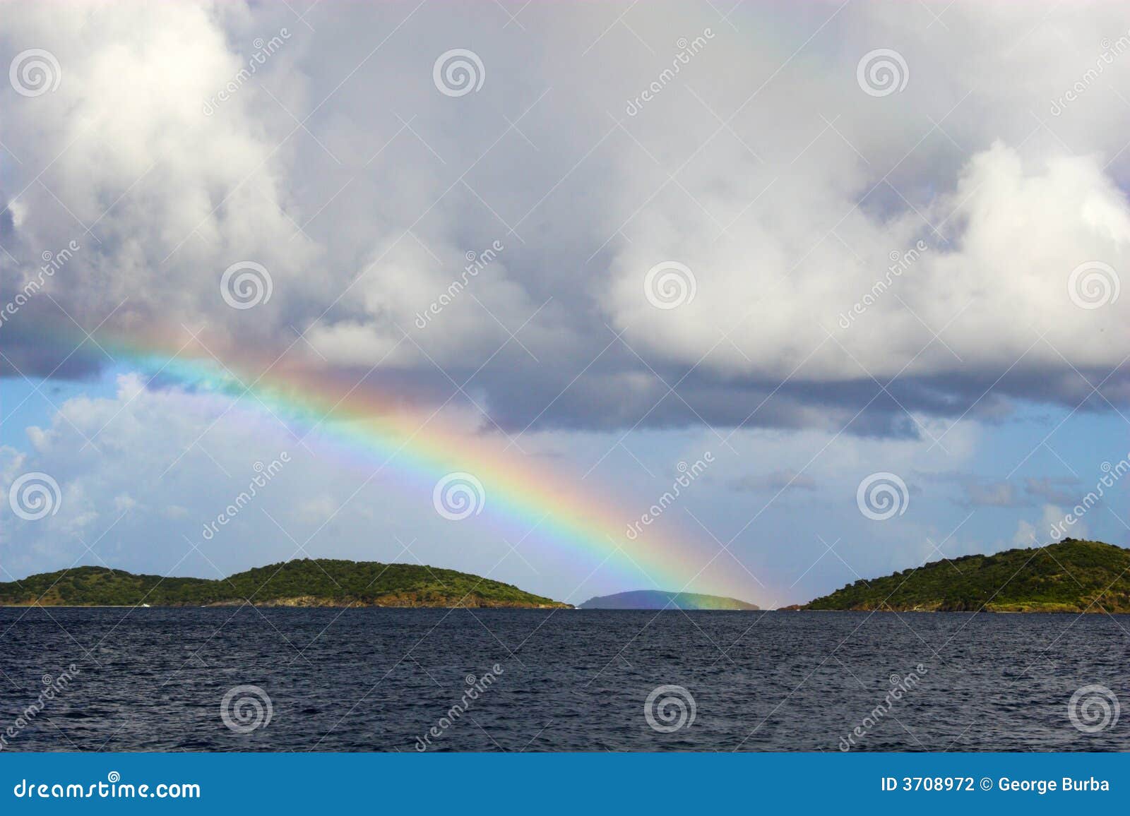 Tropical Rainbow stock photo. Image of beach, perfection - 3708972