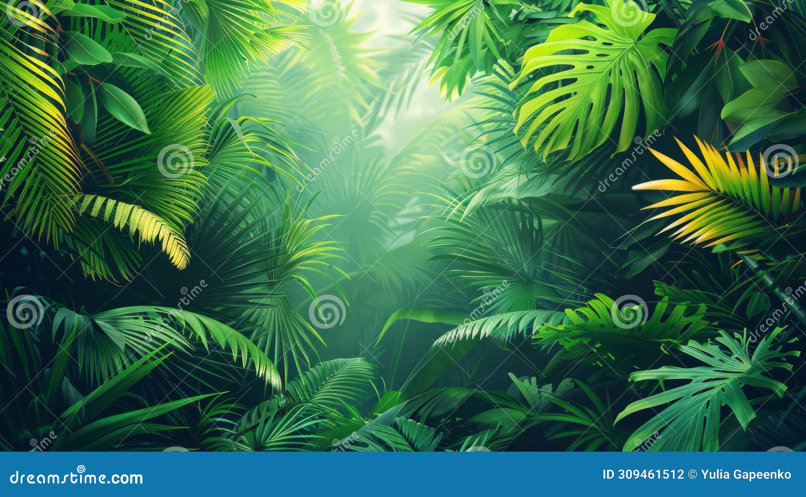 A Tropical Rainforest, Characterized by Towering Trees and Dense ...
