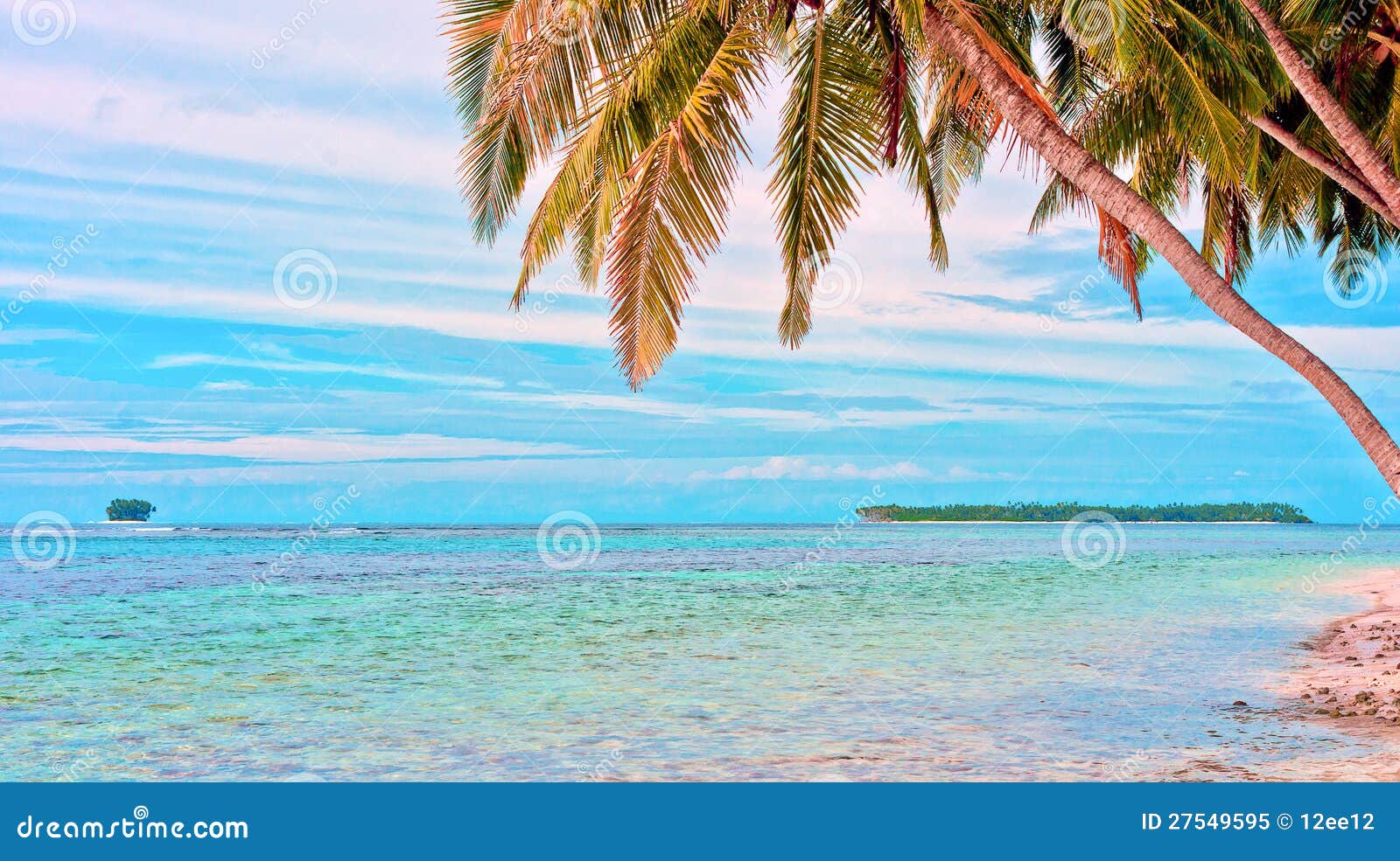 Tropical Remote Islands in the Ocean Stock Image - Image of outdoor ...