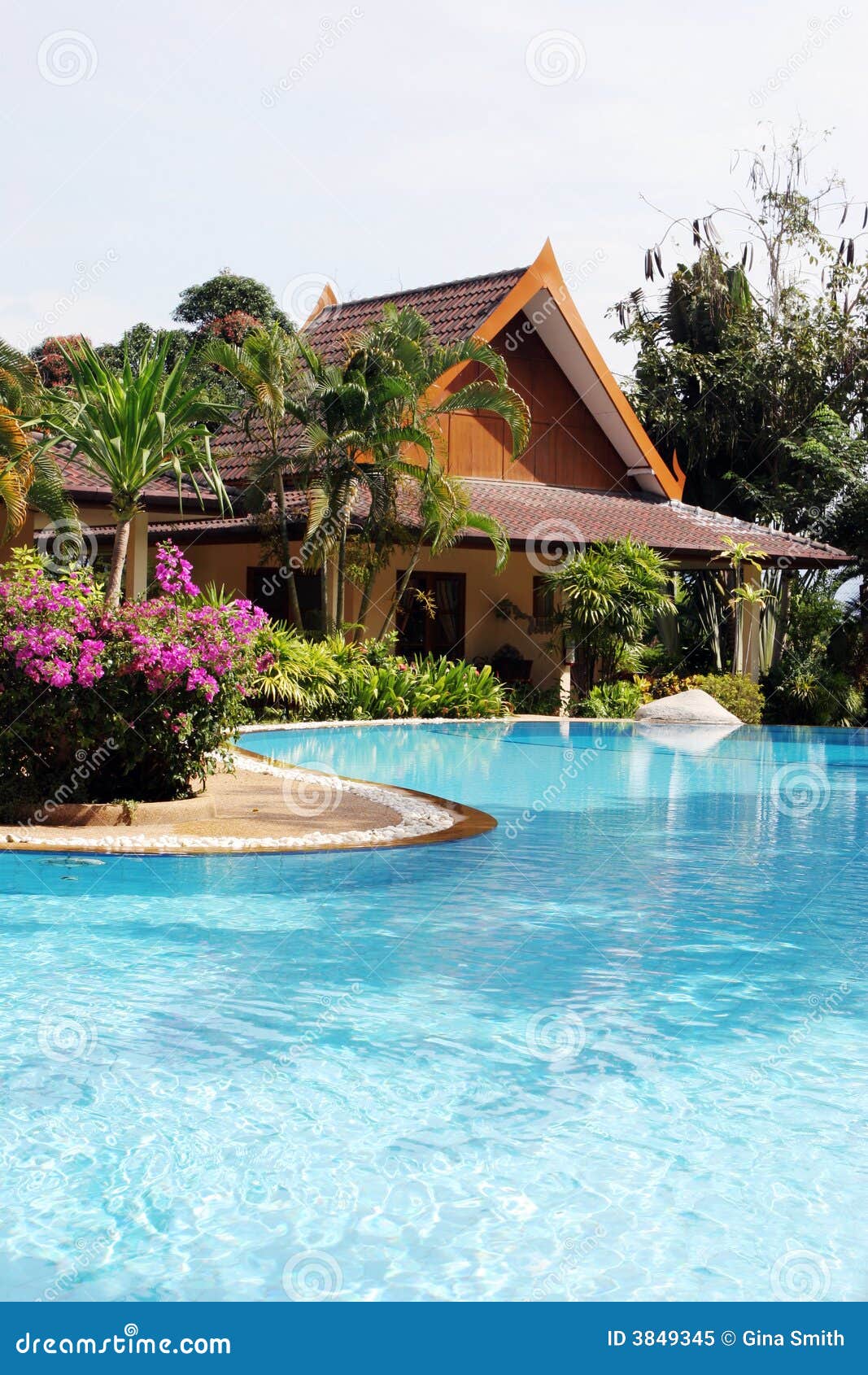 Tropical resort stock image. Image of lifestyle, beautiful - 3849345