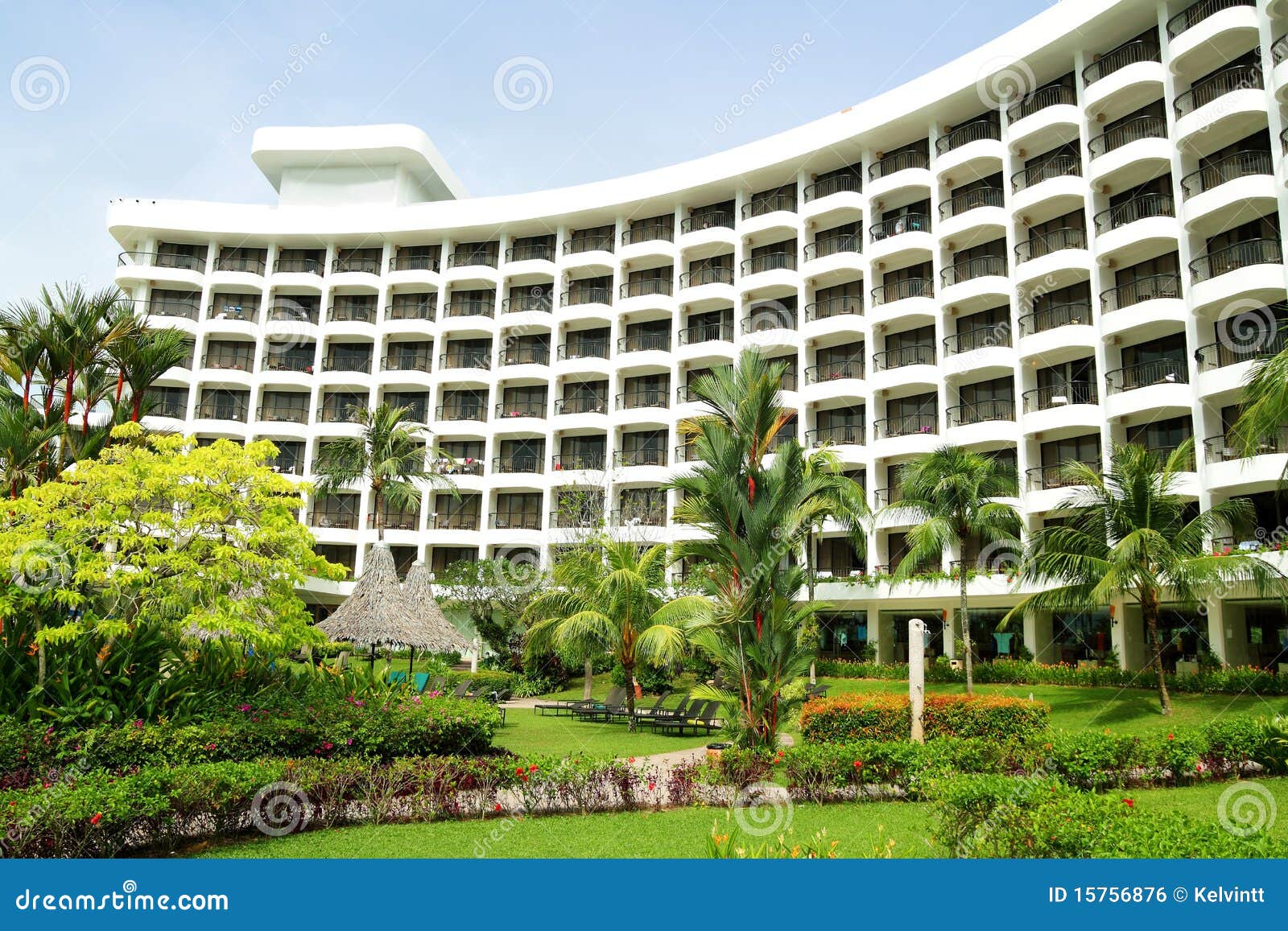 Tropical Resort Hotel 01 stock photo. Image of balcony - 15756876