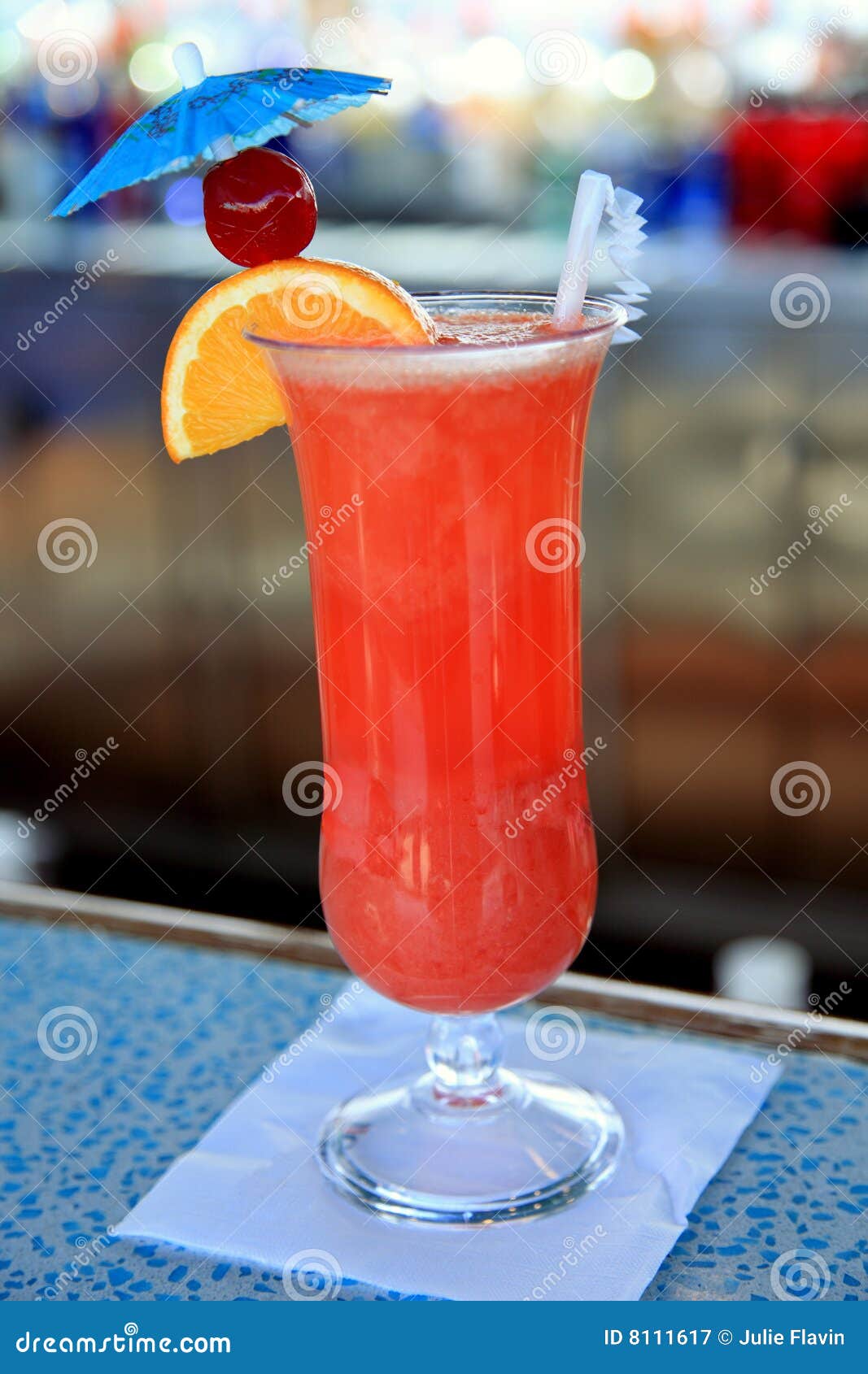 Tropical Resort Island Cocktail Stock Image - Image of punch, cruising ...