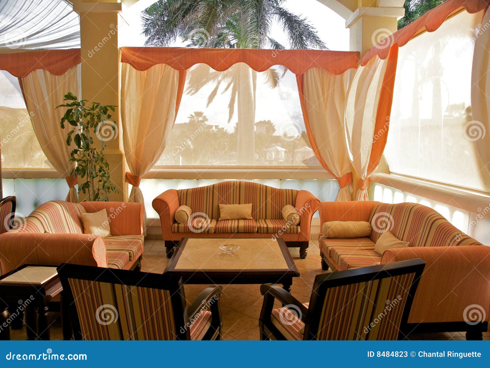 Tropical Resort Lounge Area Stock Image - Image of area, resort: 8484823