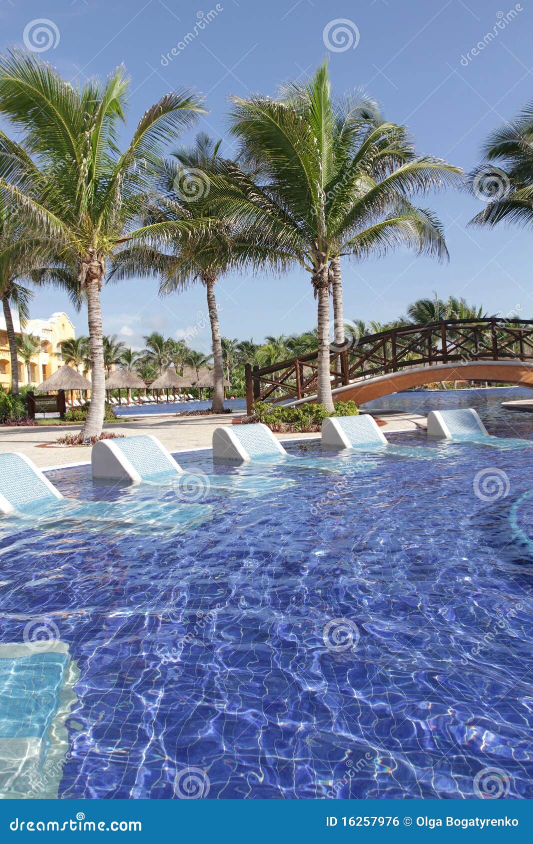 Tropical Resort Pool stock photo. Image of island, pamper - 16257976