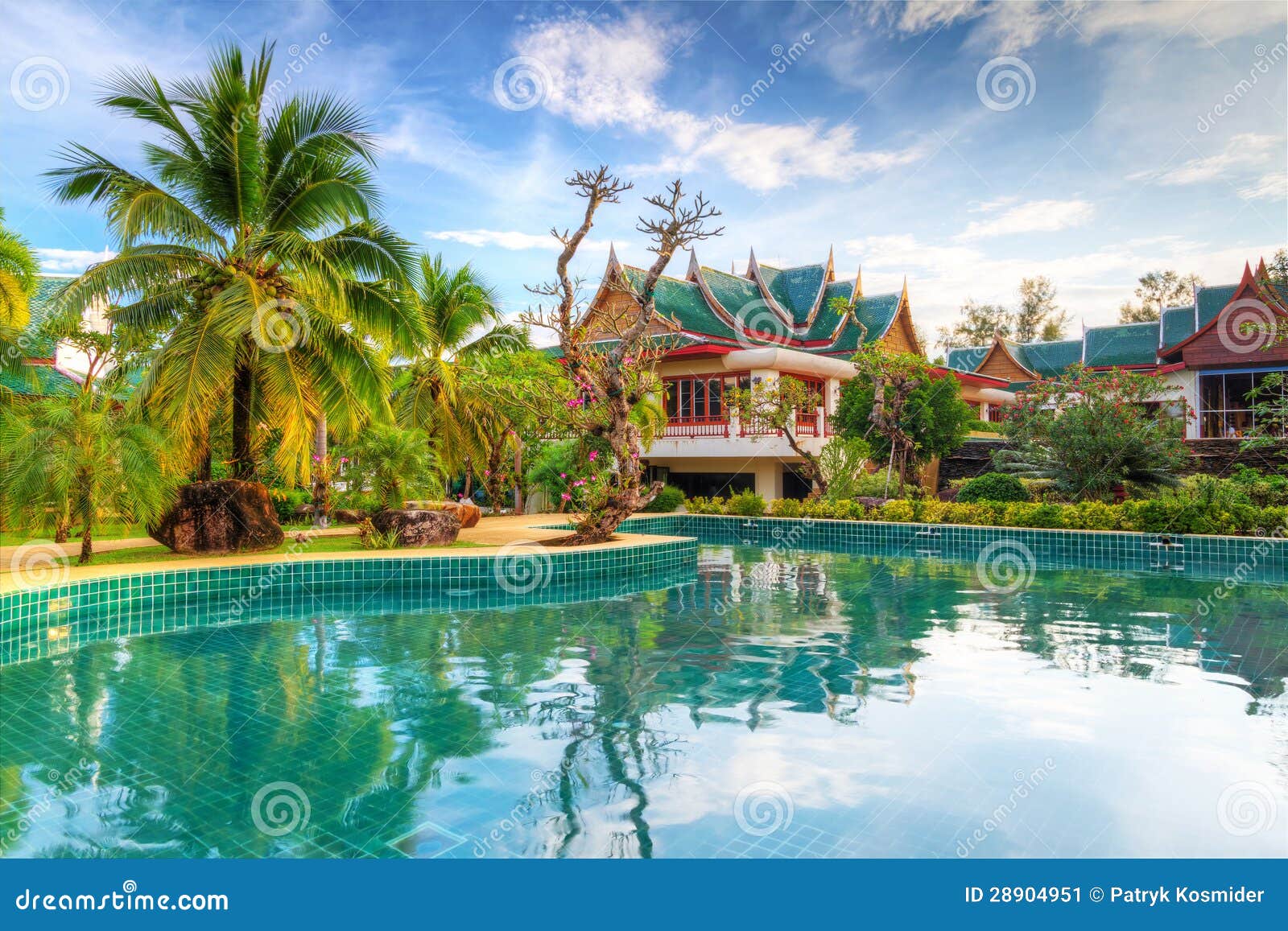Tropical Resort Scenery in Thailand Stock Image - Image of phuket ...