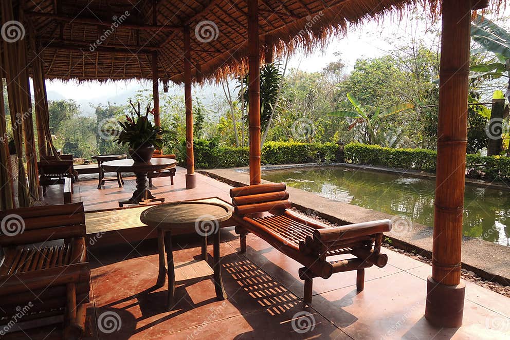 Tropical rest area stock image. Image of outdoor, background - 69451665