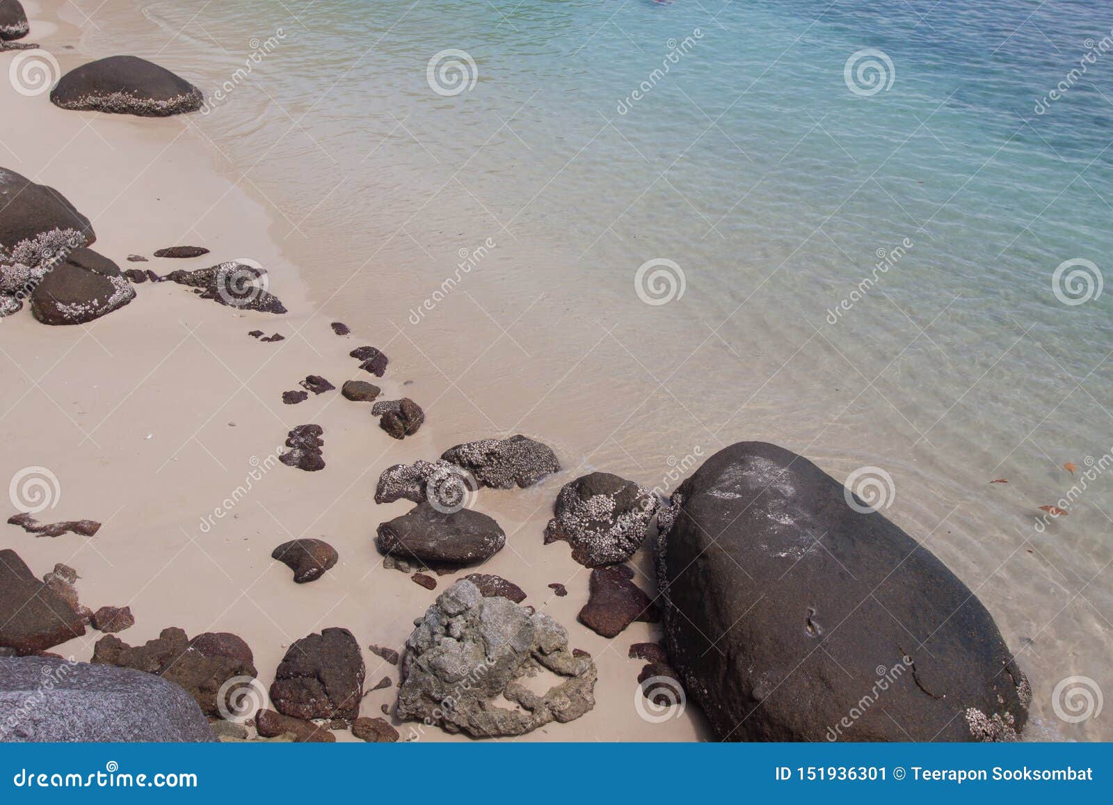 Tropical Rock and Beach at Phuket , Thailand Stock Image - Image of ...