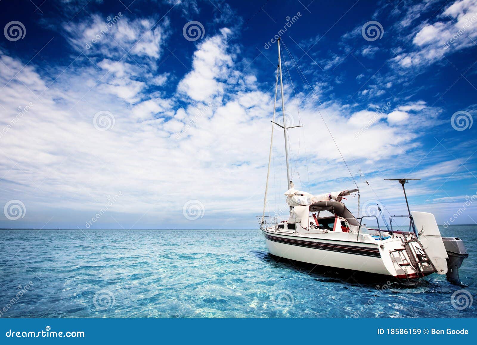 Tropical Sailing stock image. Image of luxury, ripples - 18586159