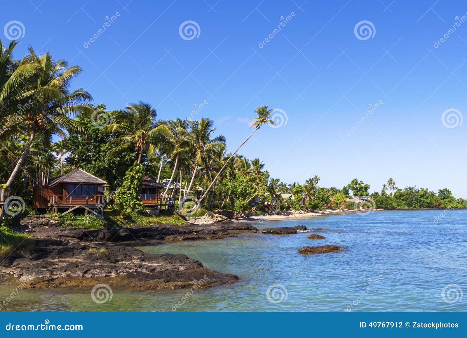 Tropical Samoa stock photo. Image of tropical, villa - 49767912