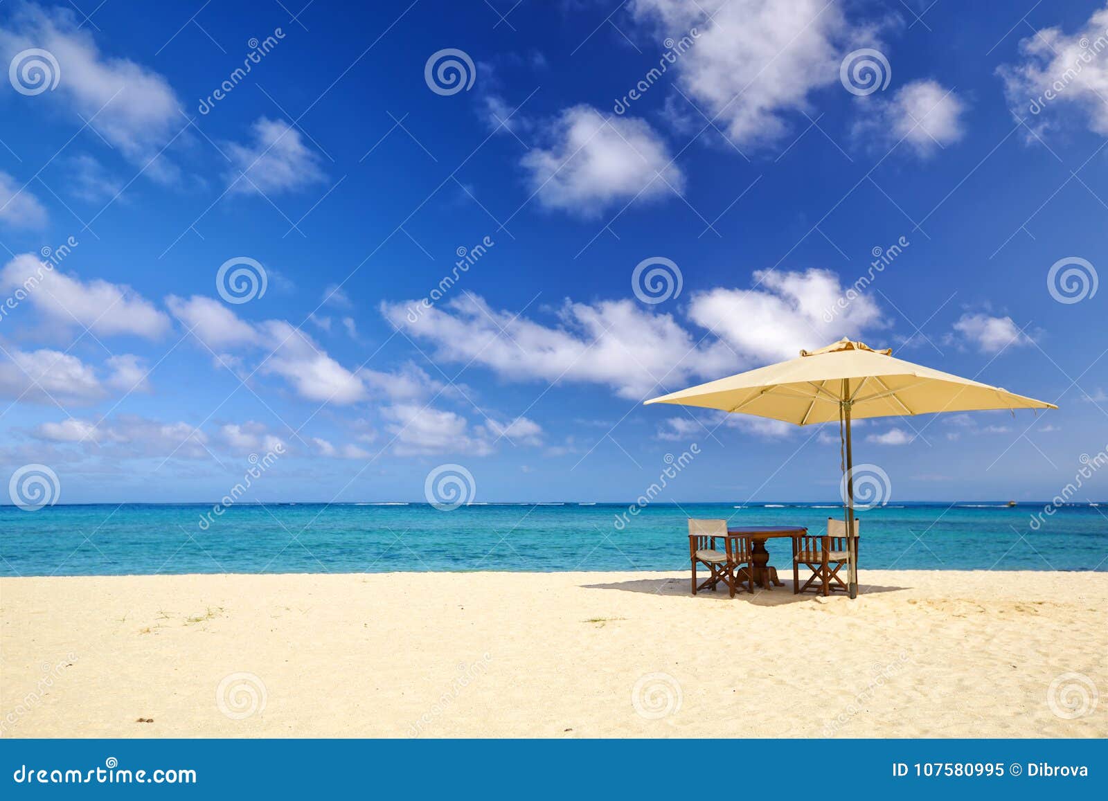 Tropical sand beach stock image. Image of blue, coast - 107580995