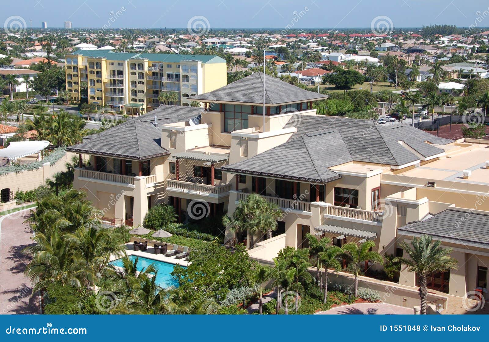 Tropical Scene from Florida Stock Photo - Image of city, horizon: 1551048