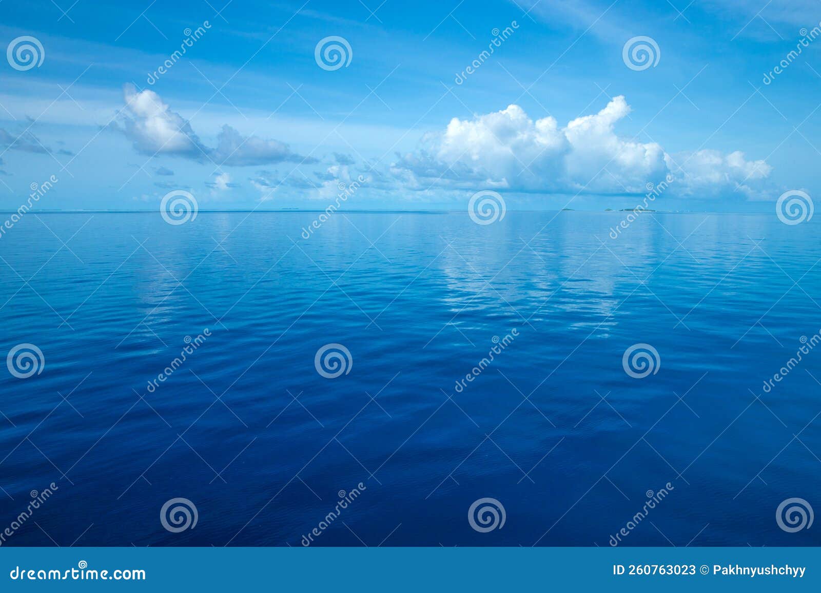 Tropical Sea Under the Blue Sky. Sea Stock Image - Image of outdoor ...