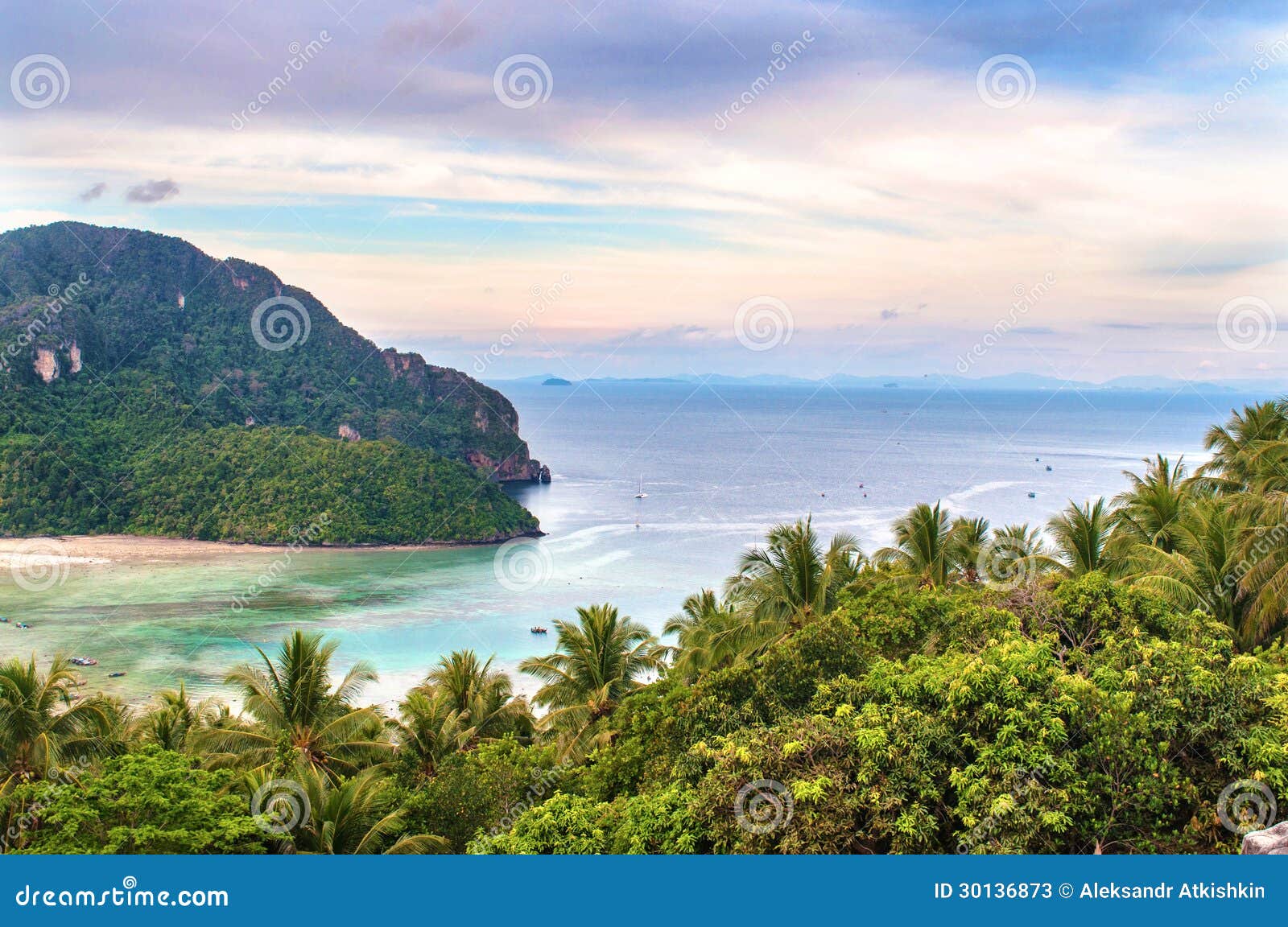 Tropic sea view stock image. Image of coastline, ocean - 30136873
