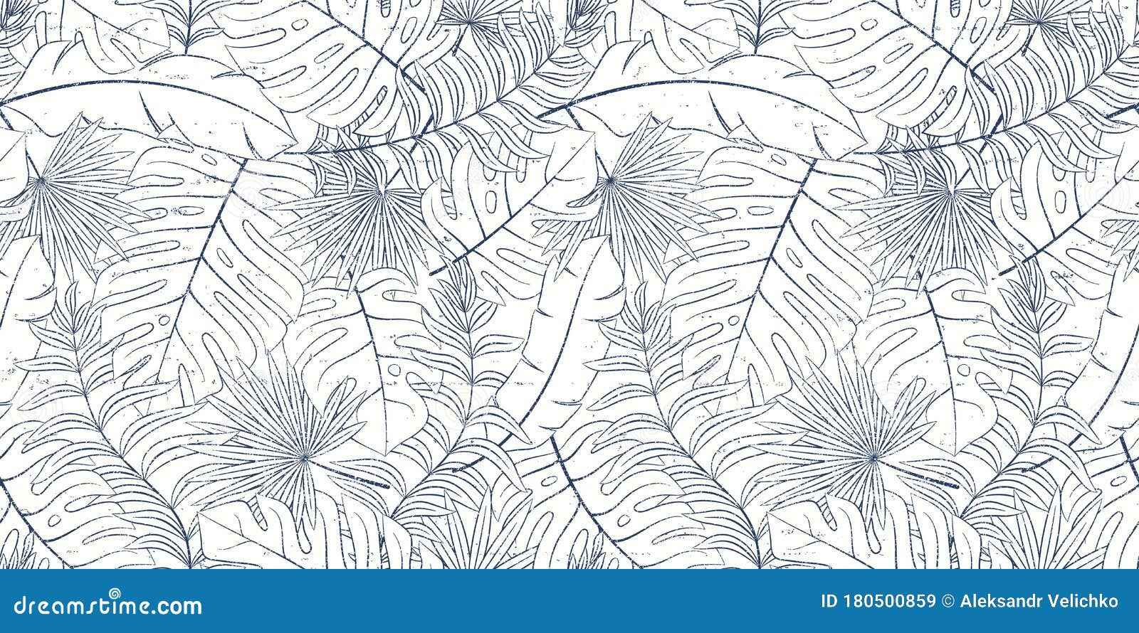 Tropical Seamless Natural Pattern of Exotic Leaves. Stock Vector ...