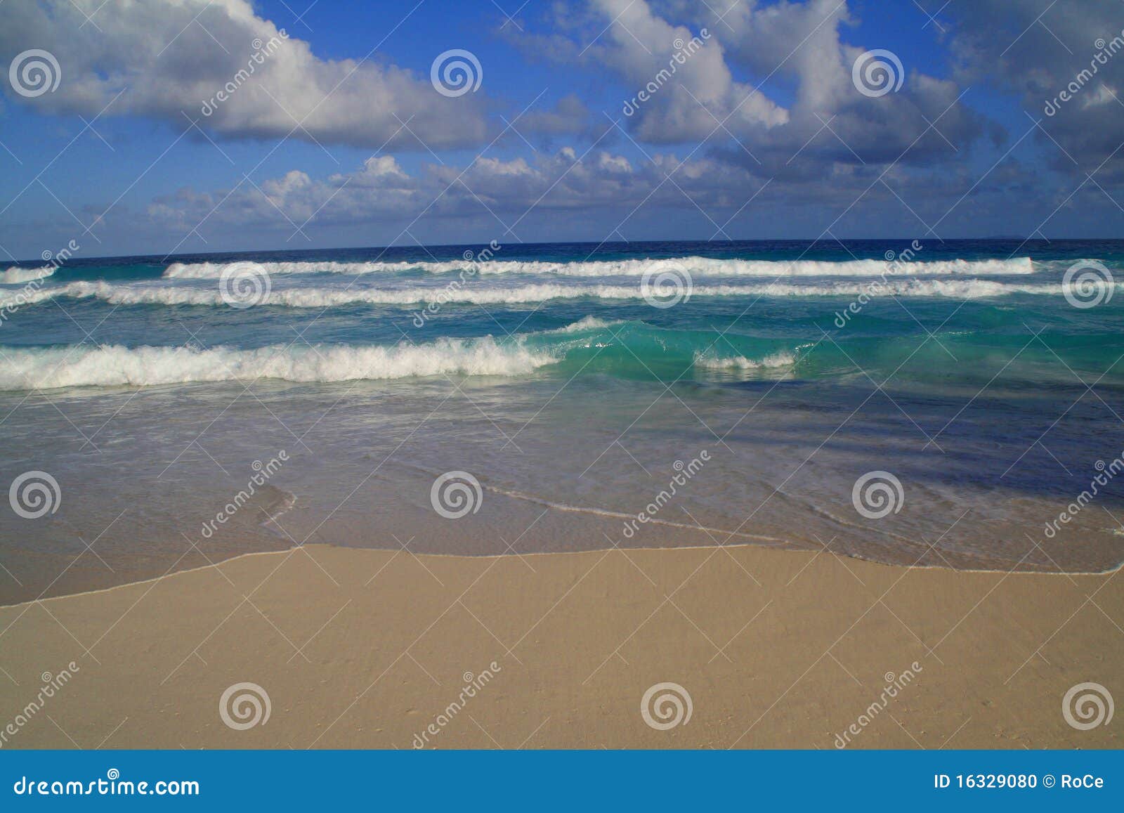 Tropical see with waves stock photo. Image of romance - 16329080