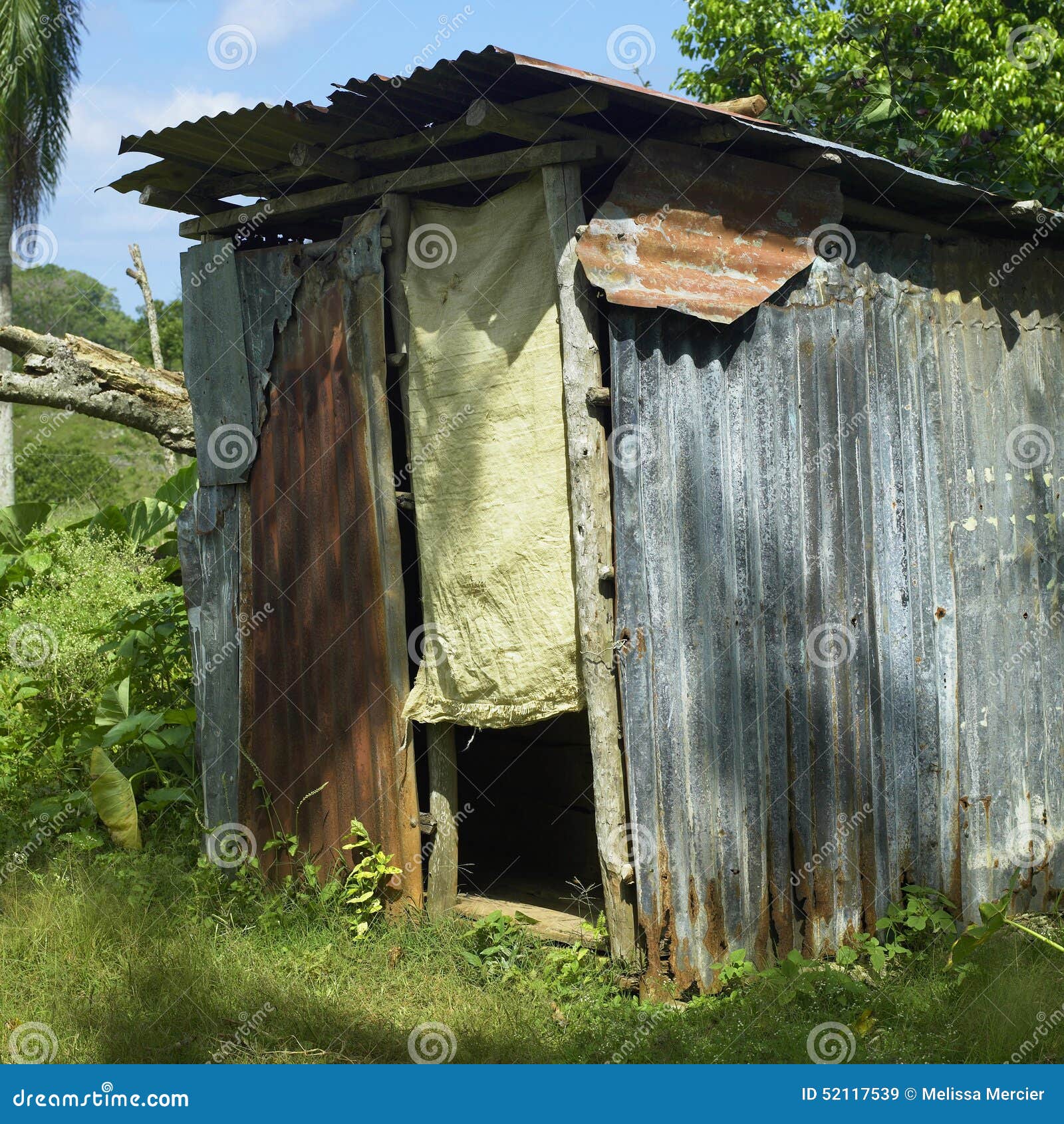 Tropical Shack stock image. Image of restroom, latrine - 52117539