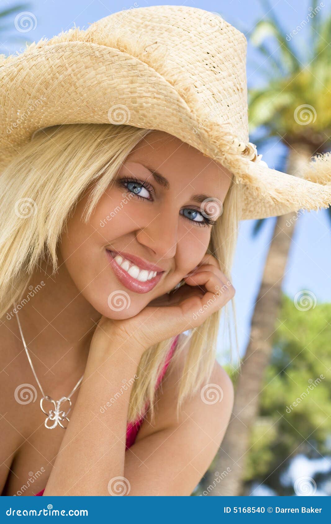 Tropical Smile stock photo. Image of blond, happiness - 5168540
