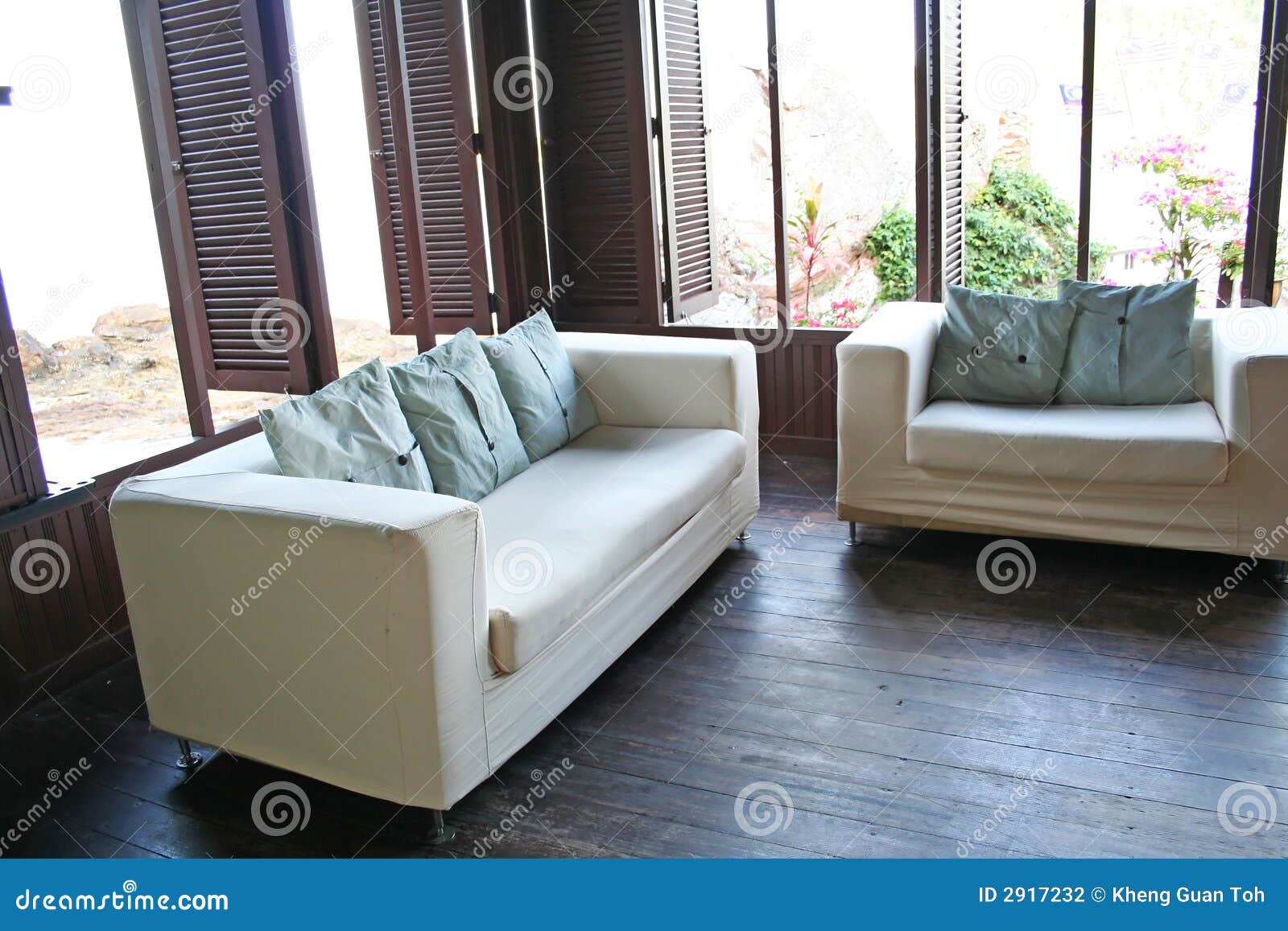 Tropical sofa stock photo. Image of furniture, balinese - 2917232
