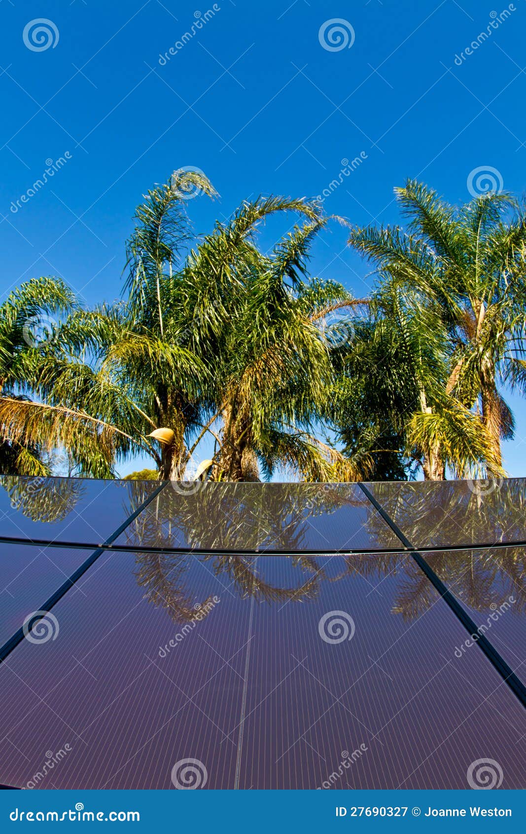 Tropical solar panels stock image. Image of generator - 27690327