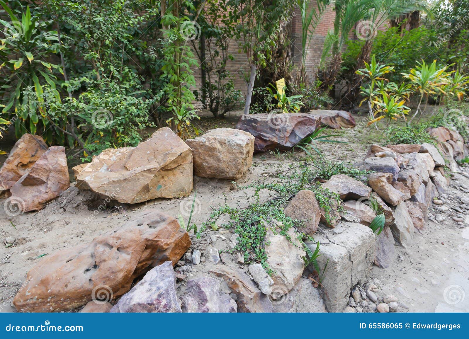 Tropical Stones at the Gardens Stock Image - Image of beautiful, beach ...