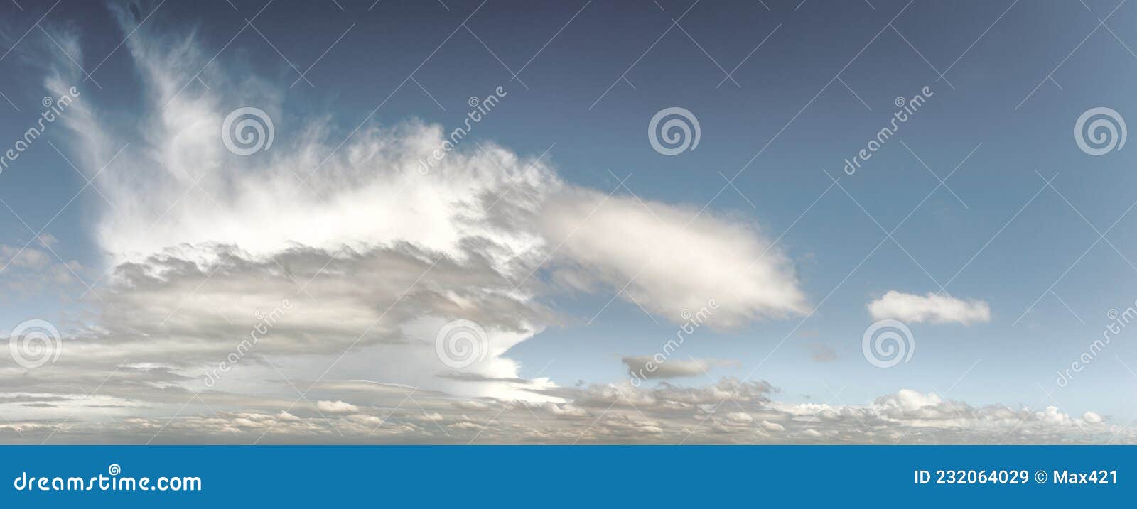 Tropical Storm Cloud Formation, Panorama Stock Image - Image of ...
