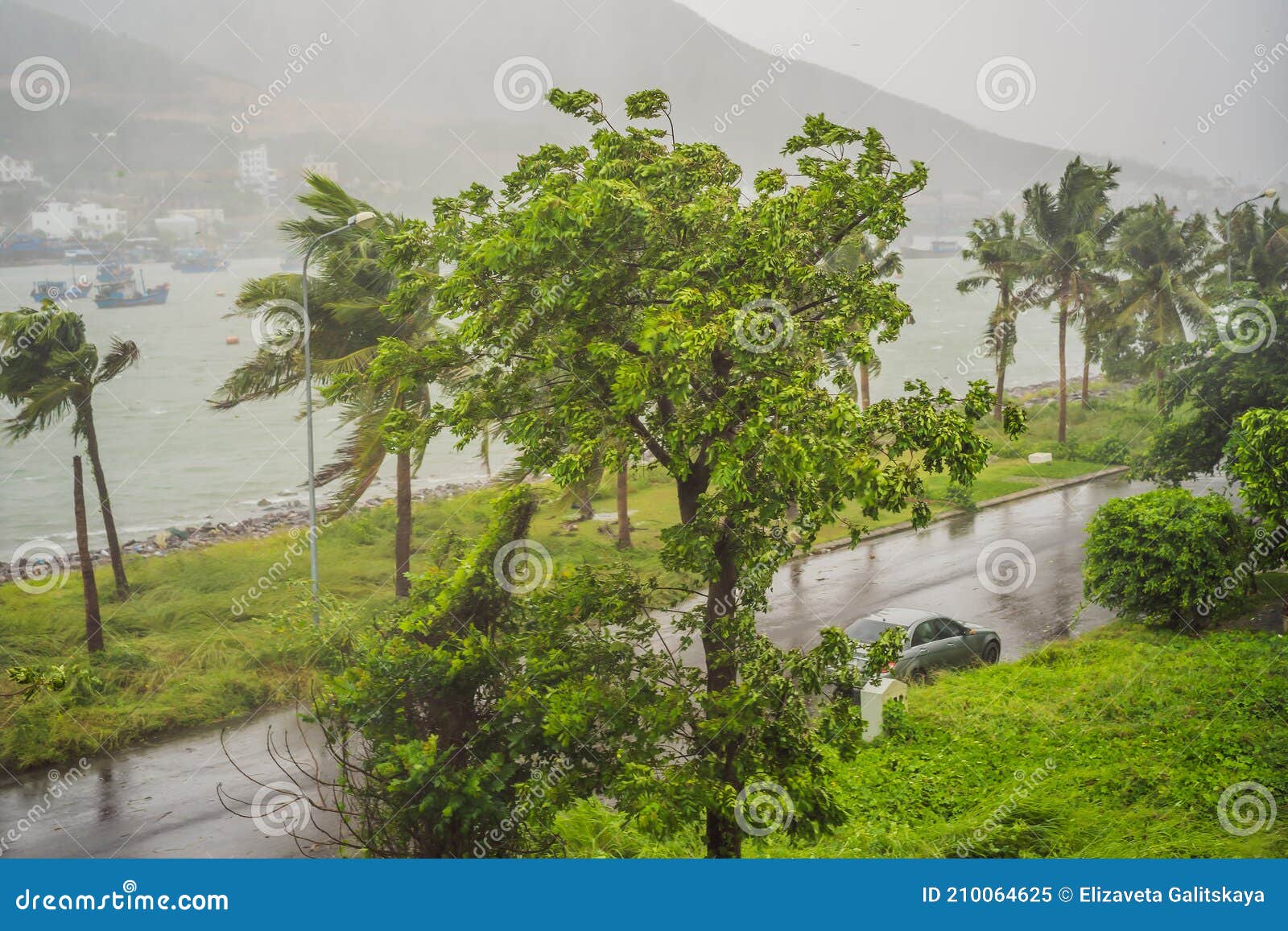 Tropical Storm, Heavy Rain and High Winds in Tropical Climates Stock ...