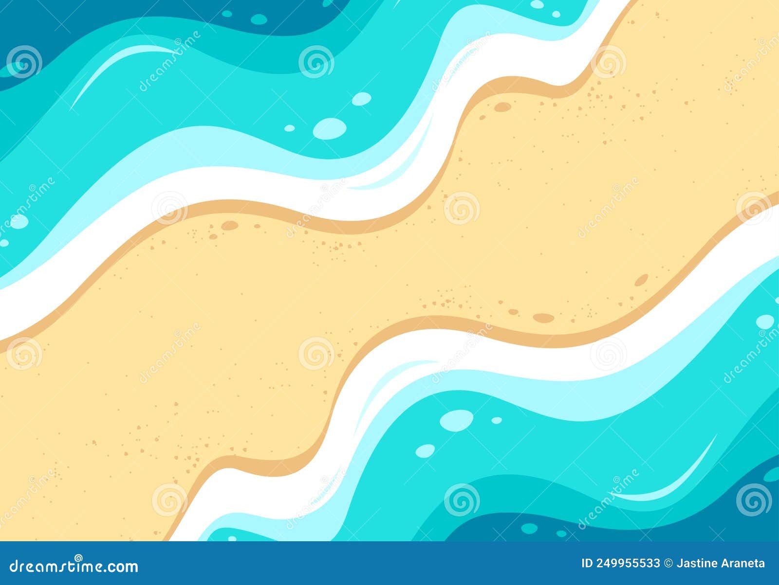 Tropical Summer in Hot Sandy Beach Background Design Stock Vector ...