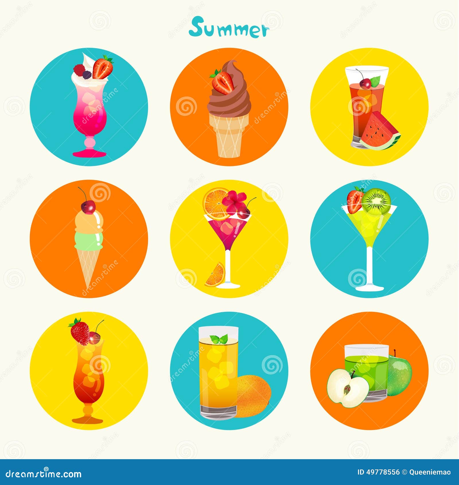 Summer Juice Drink Vector Set Design. Juice Drink In Can Collection ...