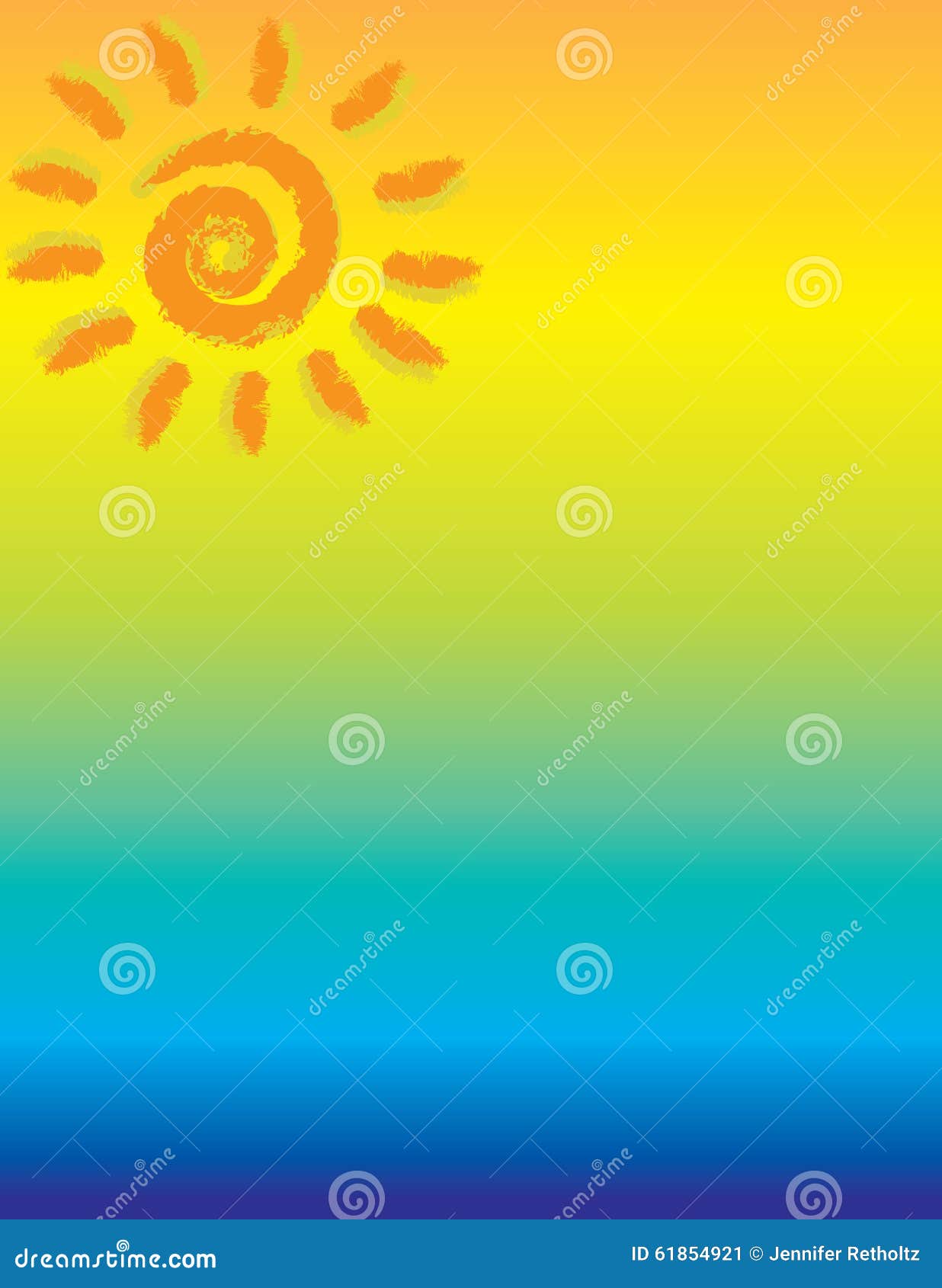 Tropical Sun Brochure Background Stock Illustration - Illustration of ...