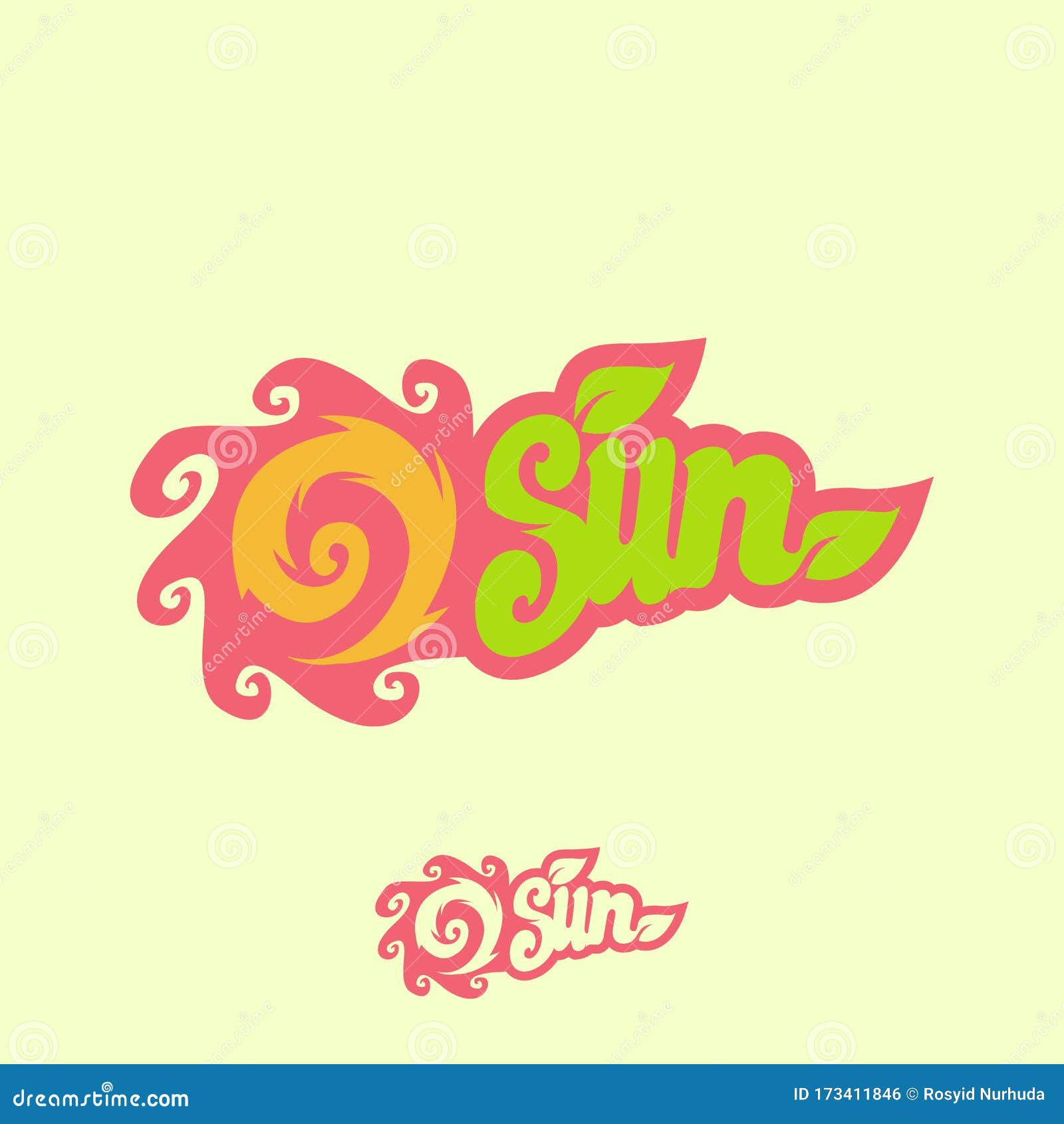 Tropical Sun Vector Logo Illustration Stock Vector - Illustration of ...