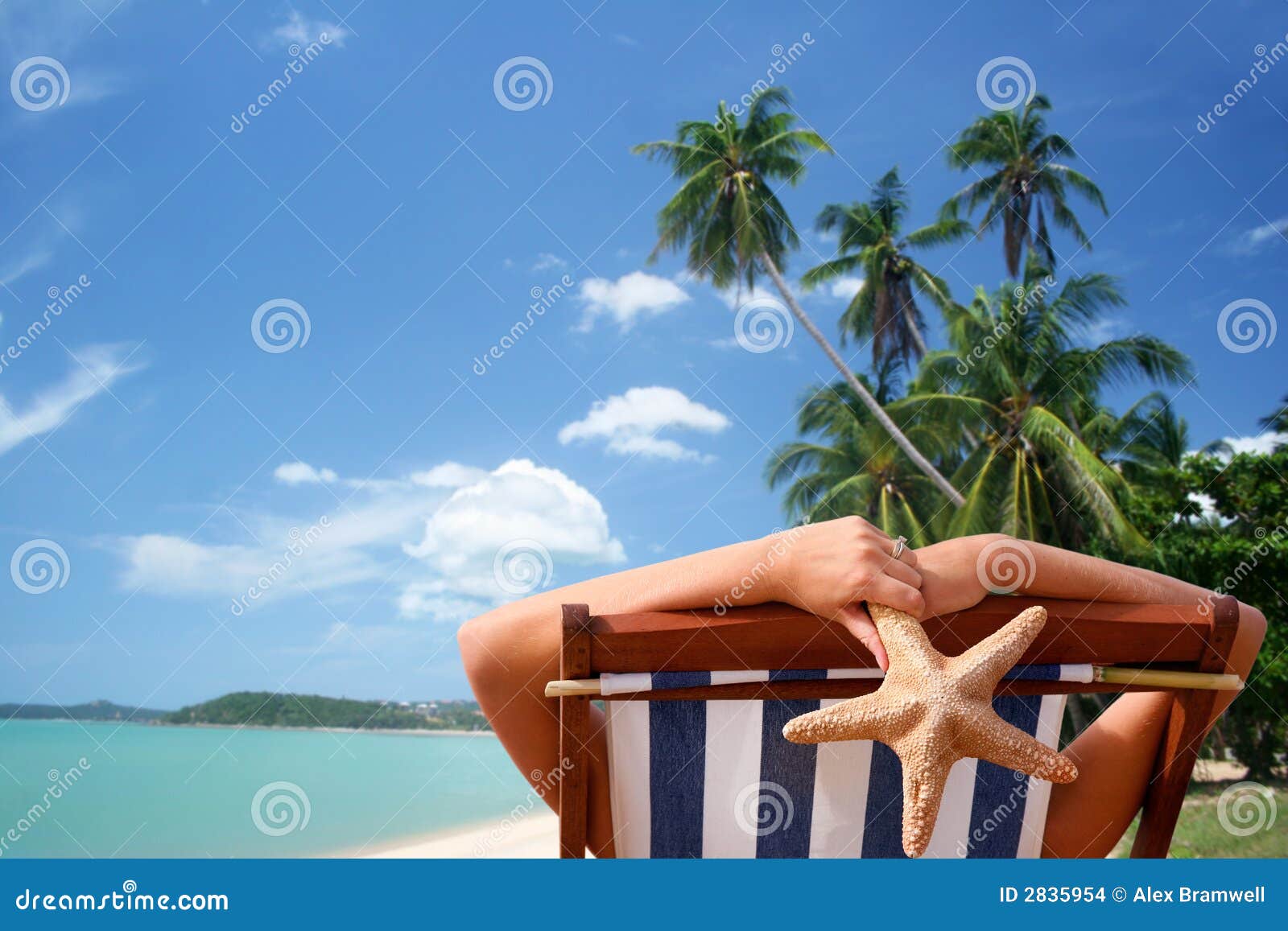 Tropical Sunbather stock photo. Image of holiday, vista - 2835954
