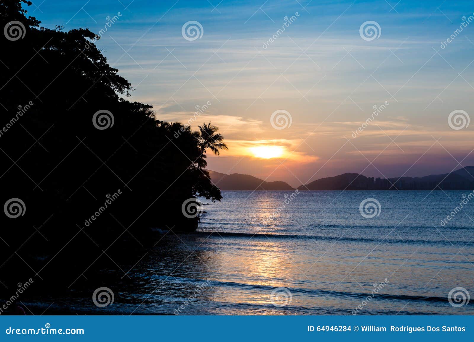 Tropical Sunset stock photo. Image of climate, sunset - 64946284