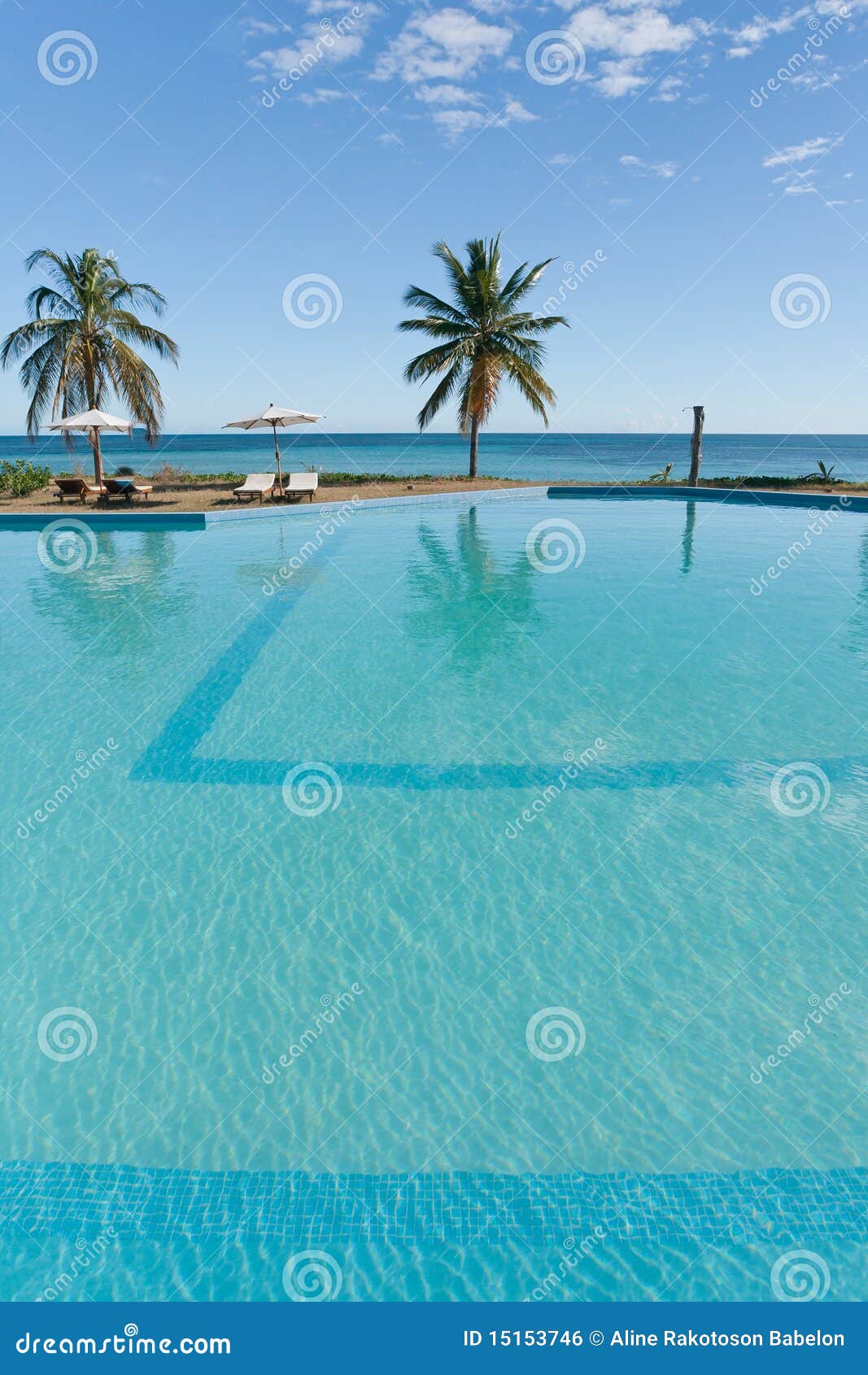 Tropical swimming pool stock photo. Image of water, pool - 15153746