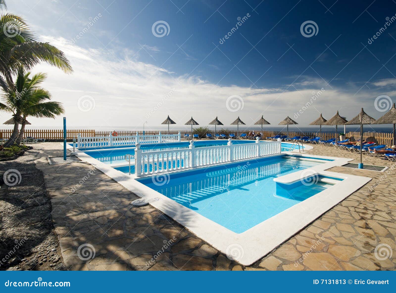 Tropical swimming pool stock image. Image of cool, calm - 7131813