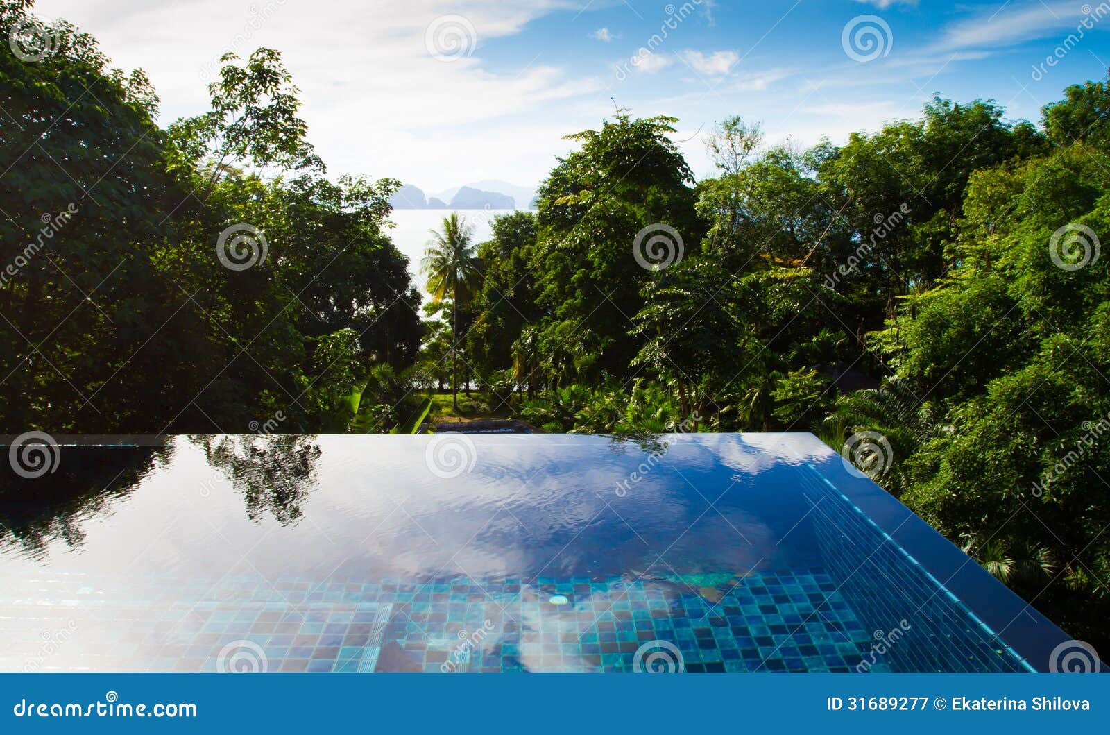 Tropical swimming pool stock image. Image of turquoise - 31689277