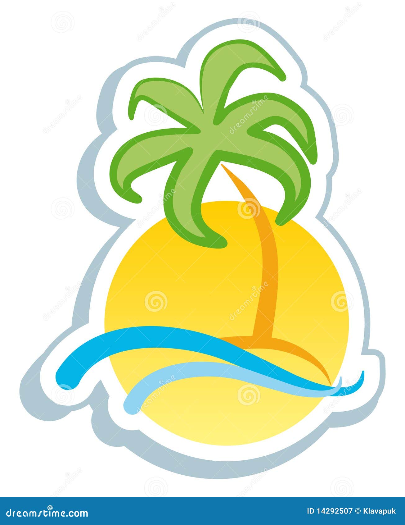 Tropical symbol stock vector. Illustration of symbol - 14292507