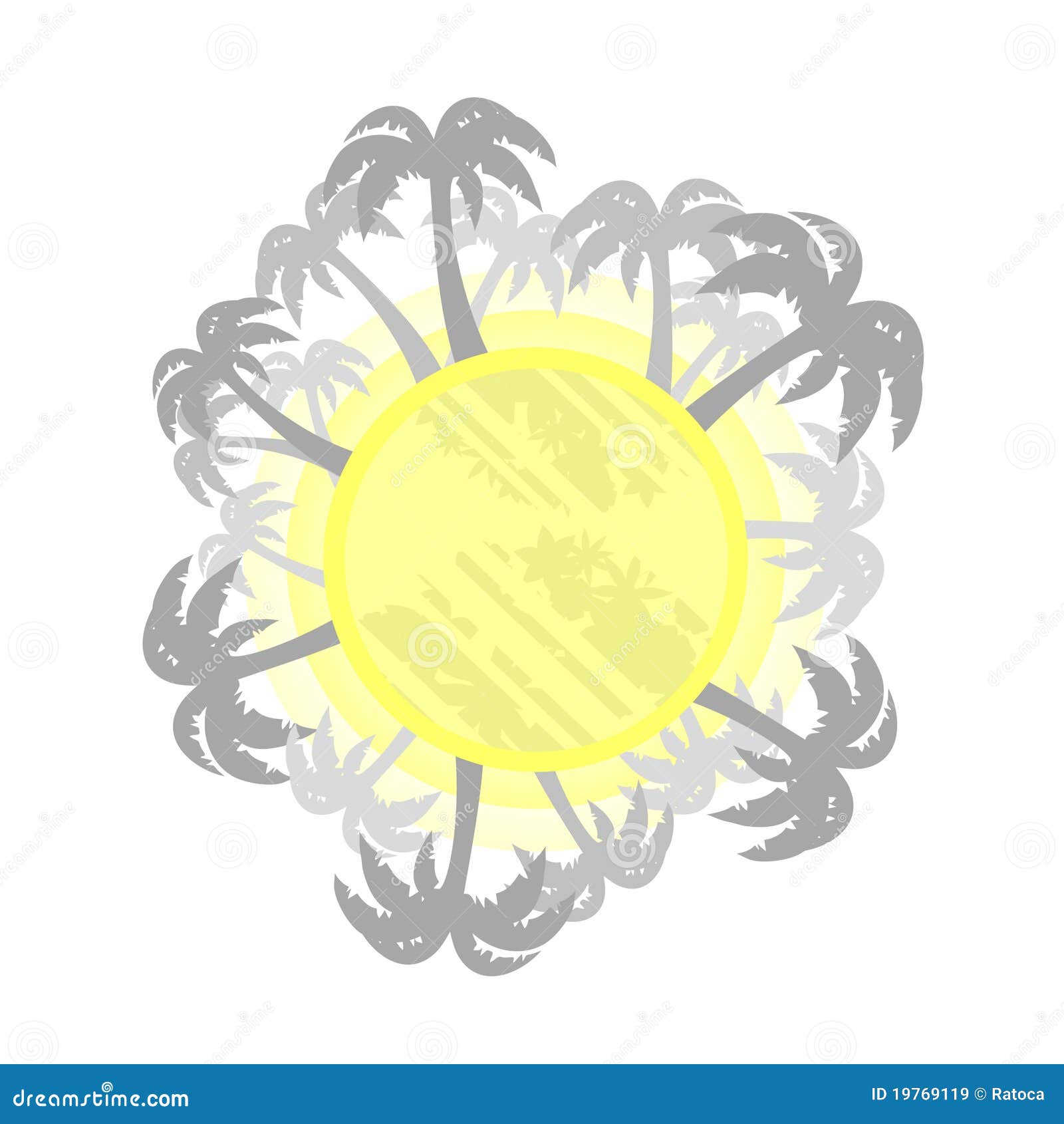 Tropical symbol stock vector. Illustration of trees, icon - 19769119