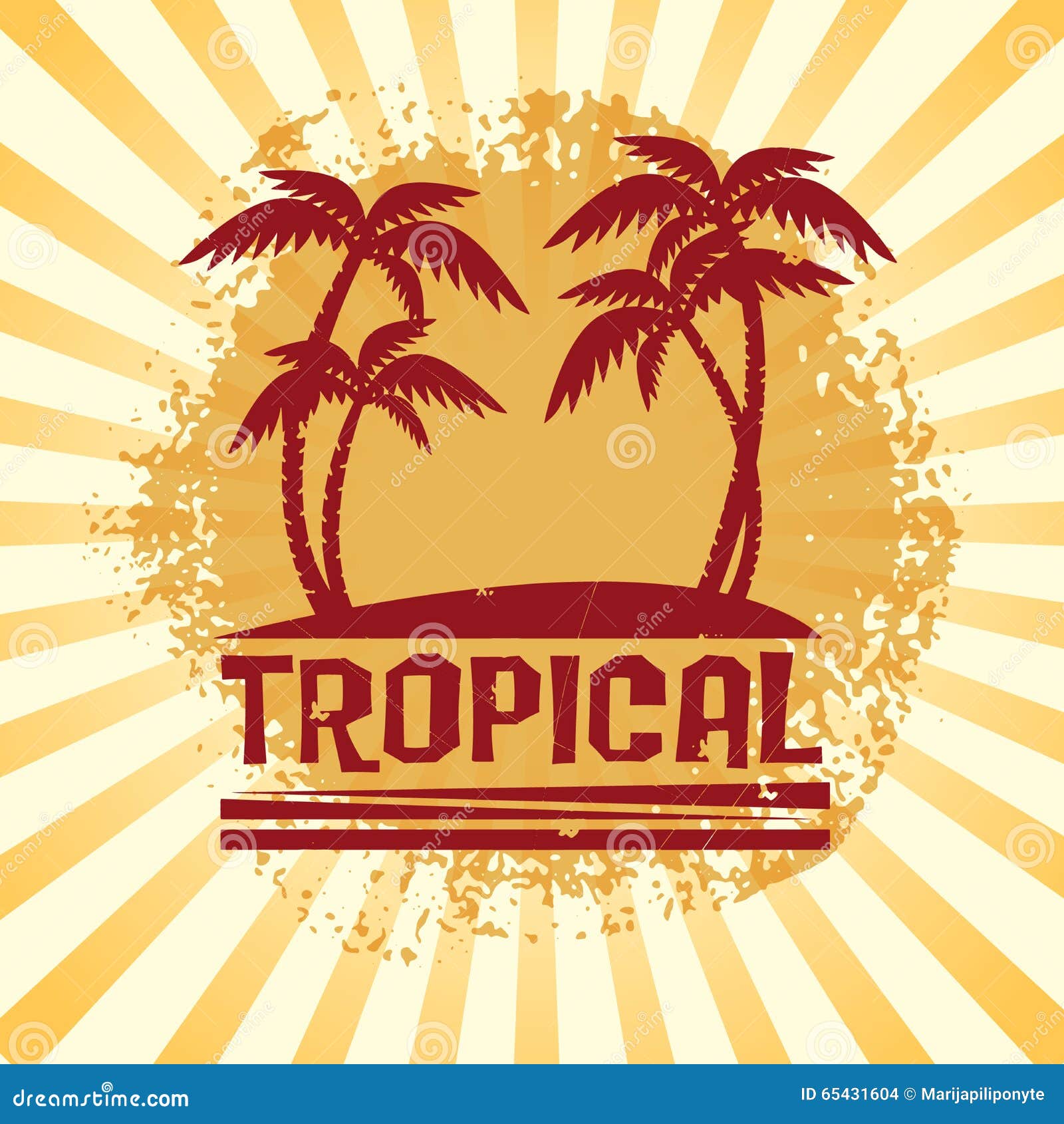 Tropical symbol stock vector. Illustration of design - 65431604
