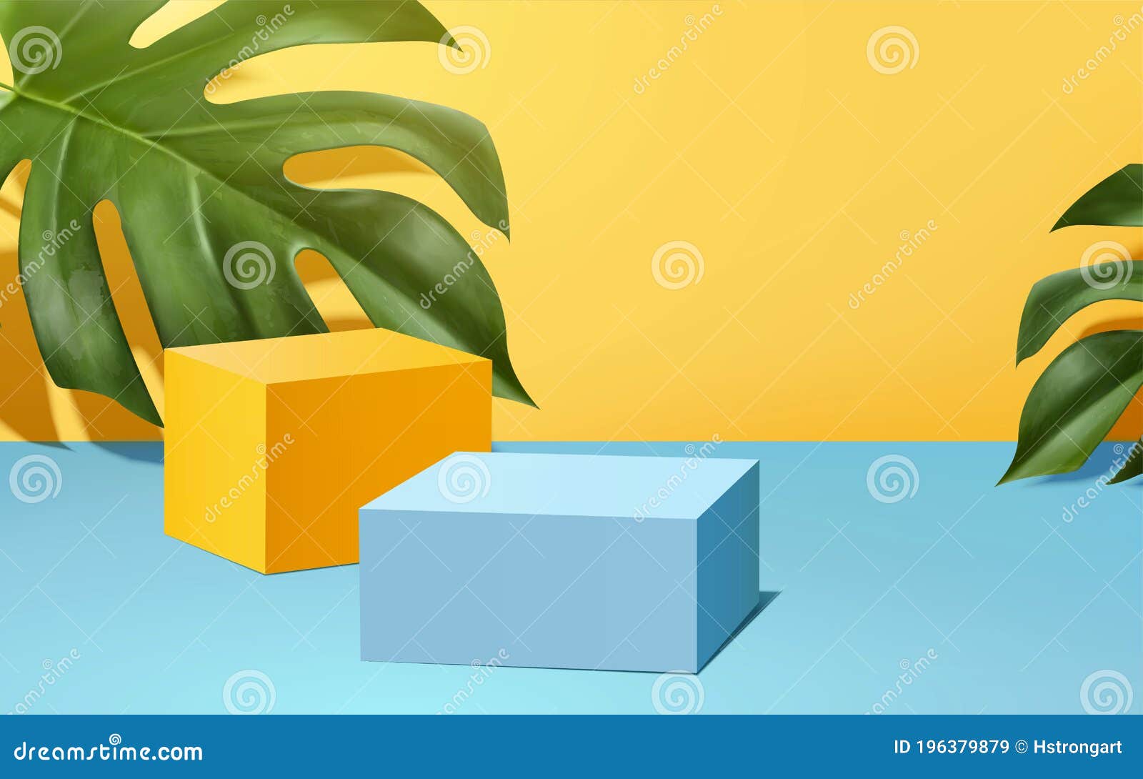 Tropical Theme Advertising Template Stock Vector - Illustration of ...