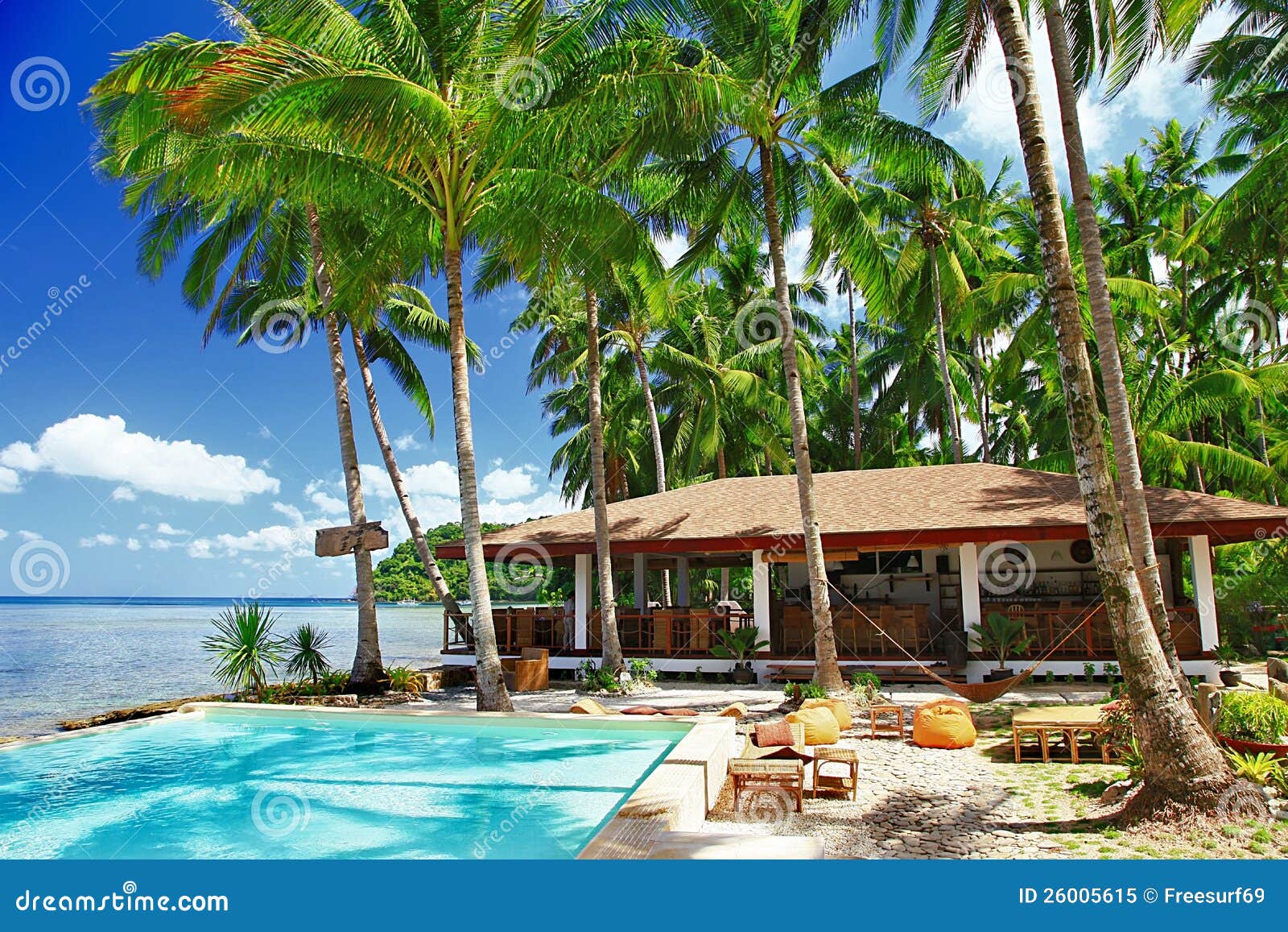 Tropical vacation stock image. Image of resort, philippines - 26005615