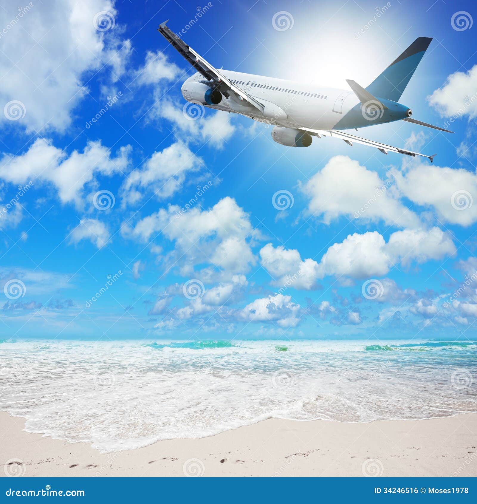 Tropical vacation concept stock photo. Image of blue - 34246516