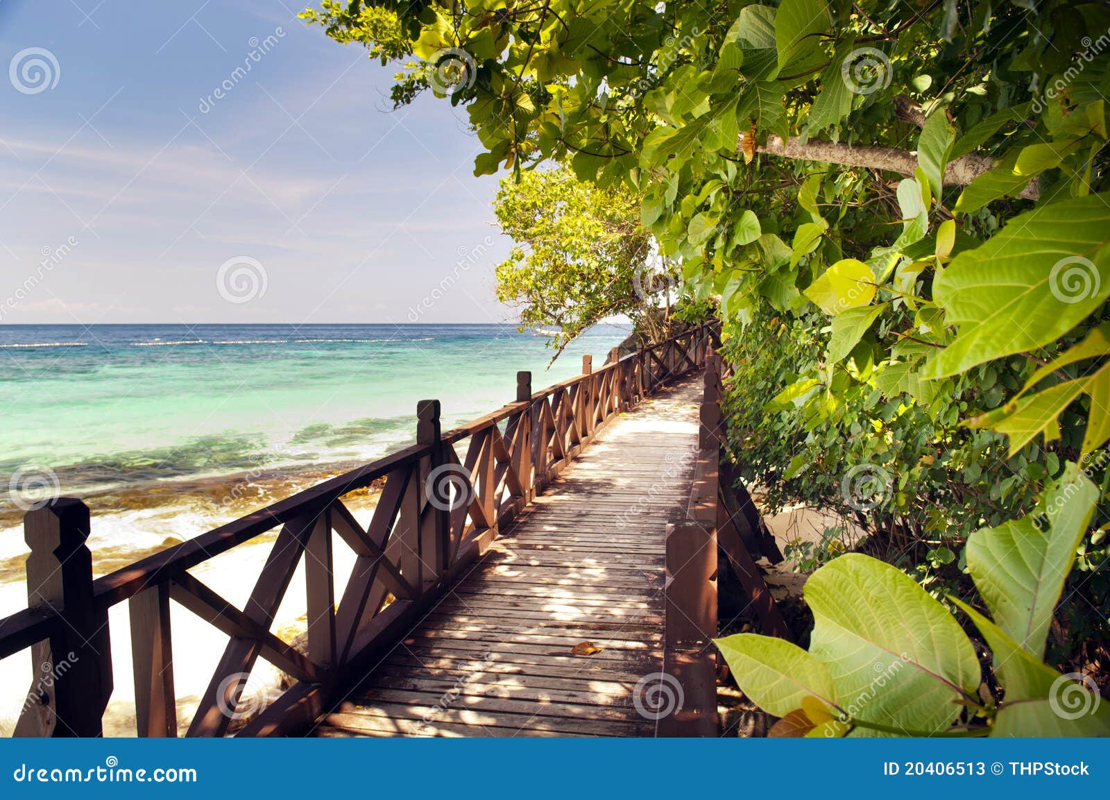 Tropical Walkway stock image. Image of payar, paradise - 20406513