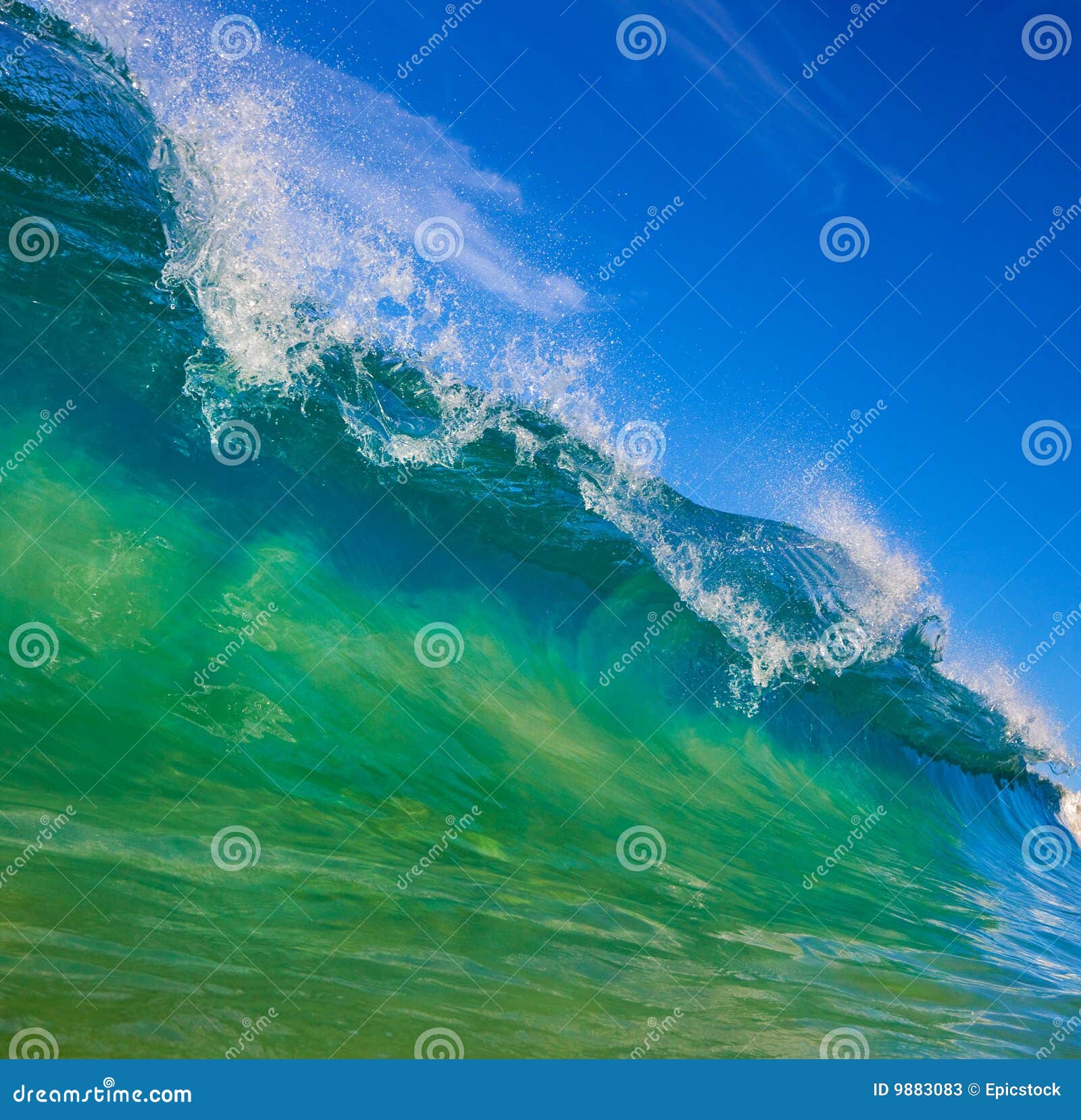 Tropical Wave stock image. Image of breaking, action, nature - 9883083