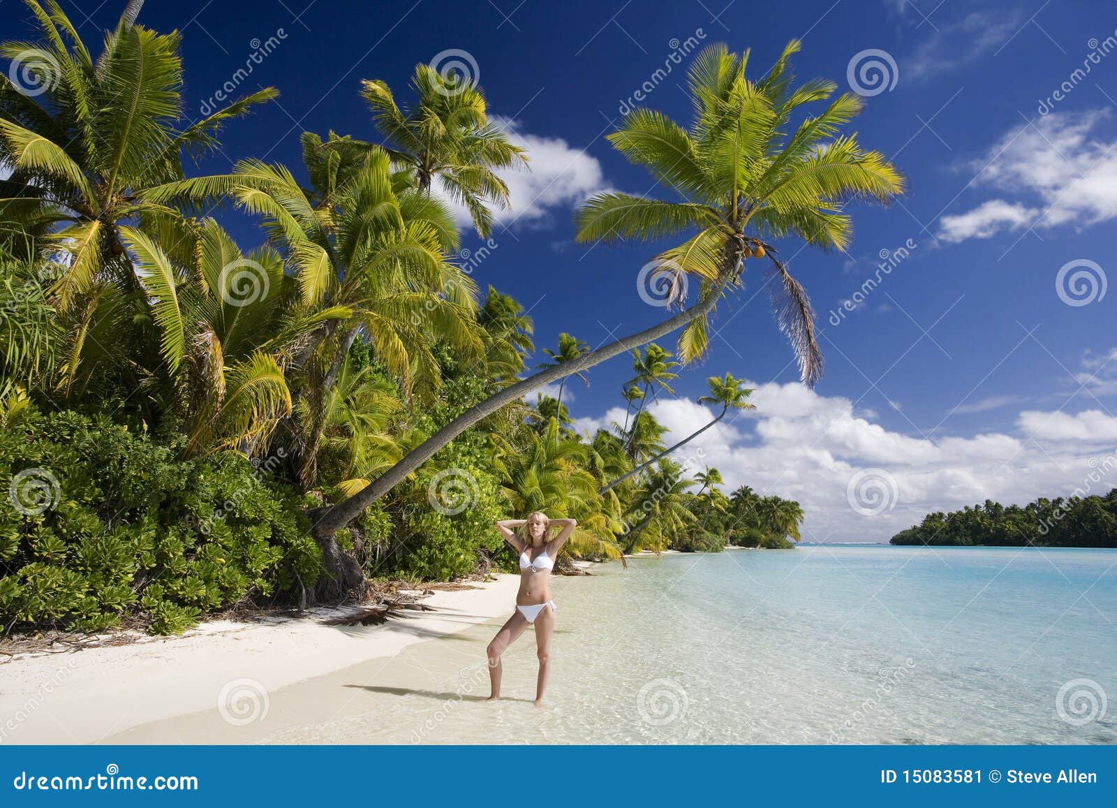 Tropisch Paradijs - De Cook Eilanden Stock Afbeelding - Image of lagune ...