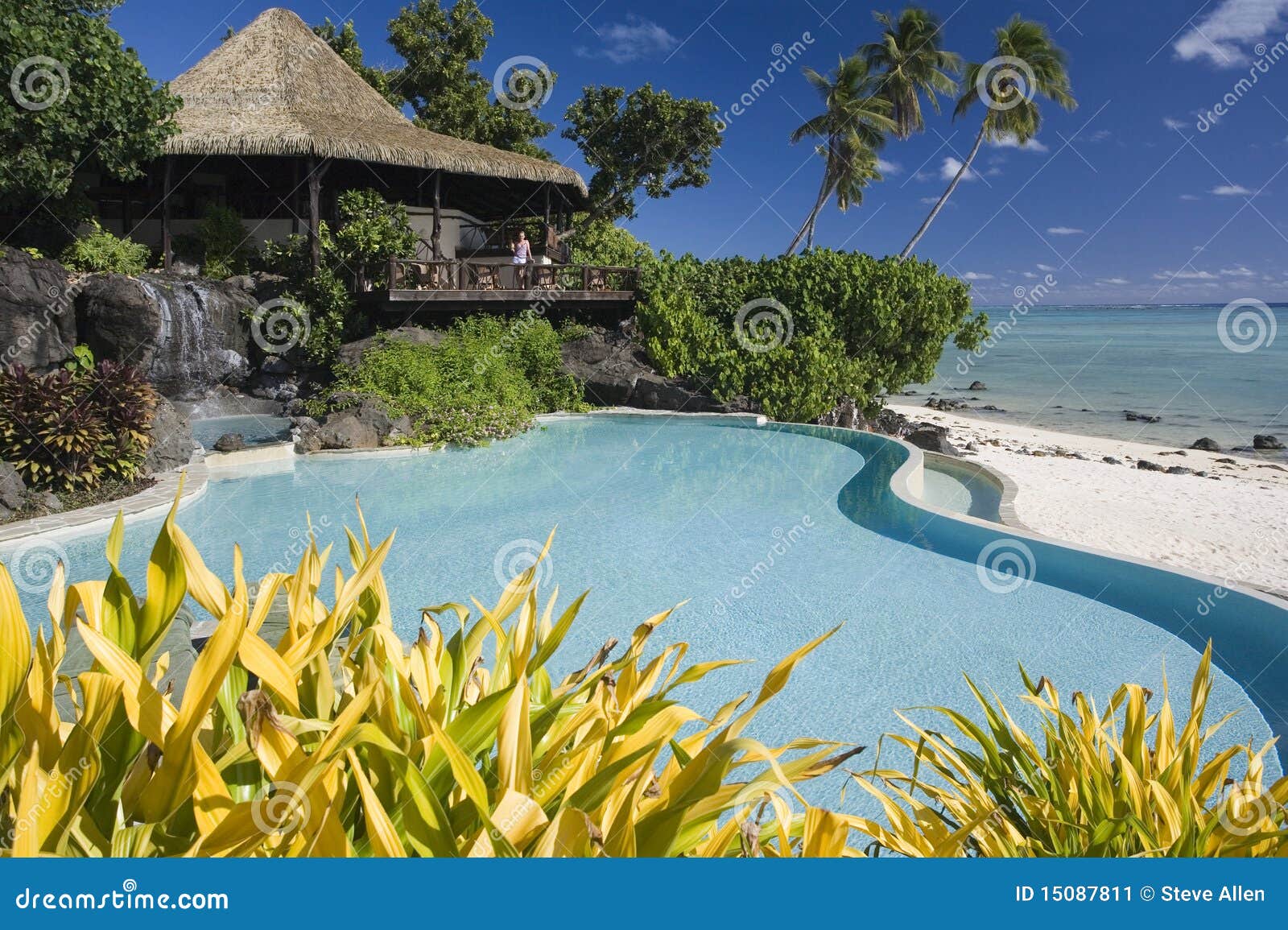 Tropisch Paradijs - De Cook Eilanden Stock Afbeelding - Image of ...