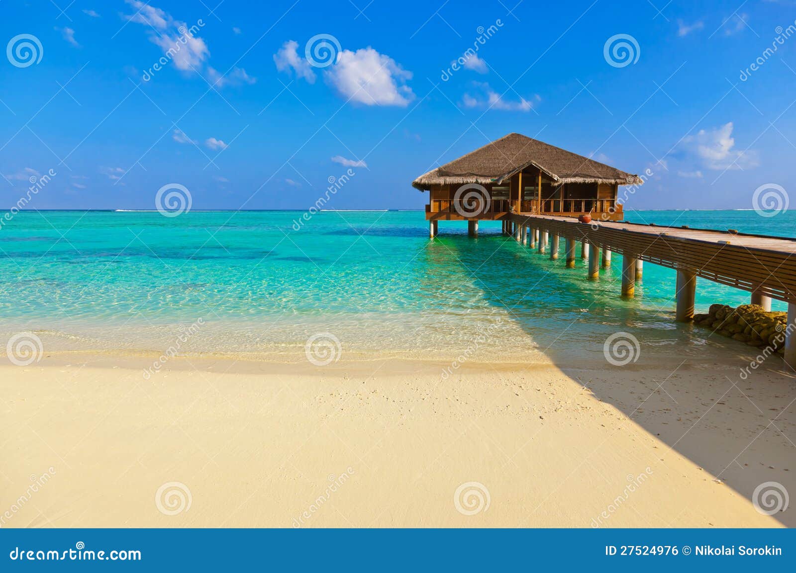 Tropisch Strand in De Maldiven Stock Foto - Image of rust, schoonheid ...