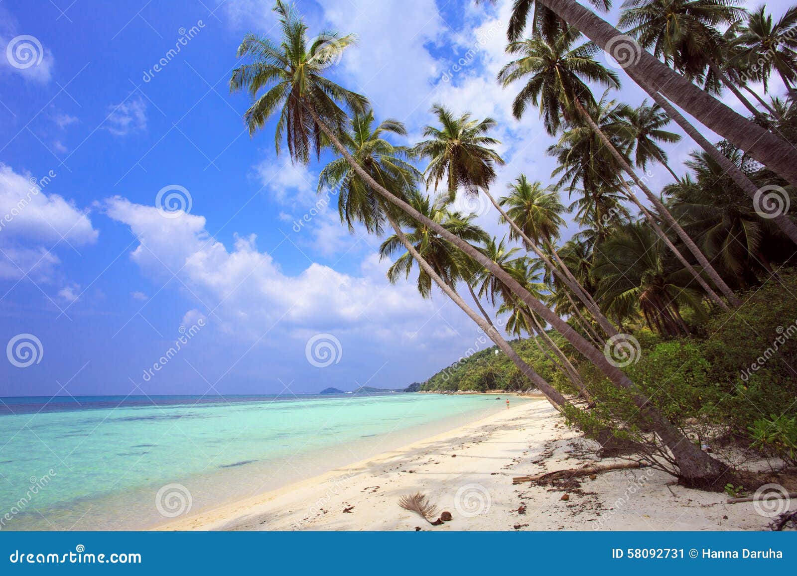Tropisch Strand Thailand, Koh Samui-eiland Stock Afbeelding - Image of ...