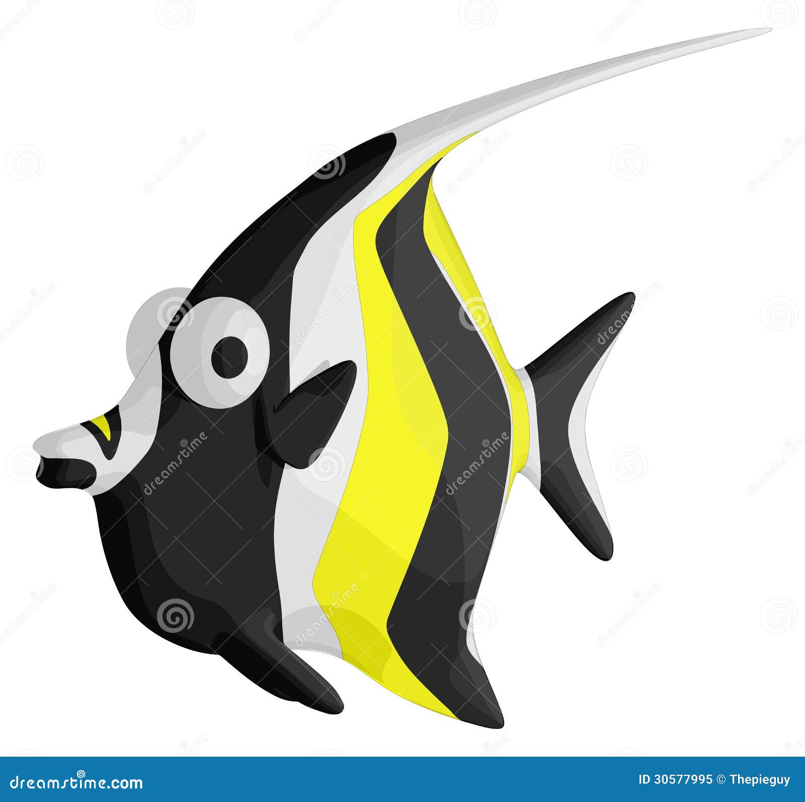 Tropische Vissen vector illustratie. Illustration of achtergrond - 30577995