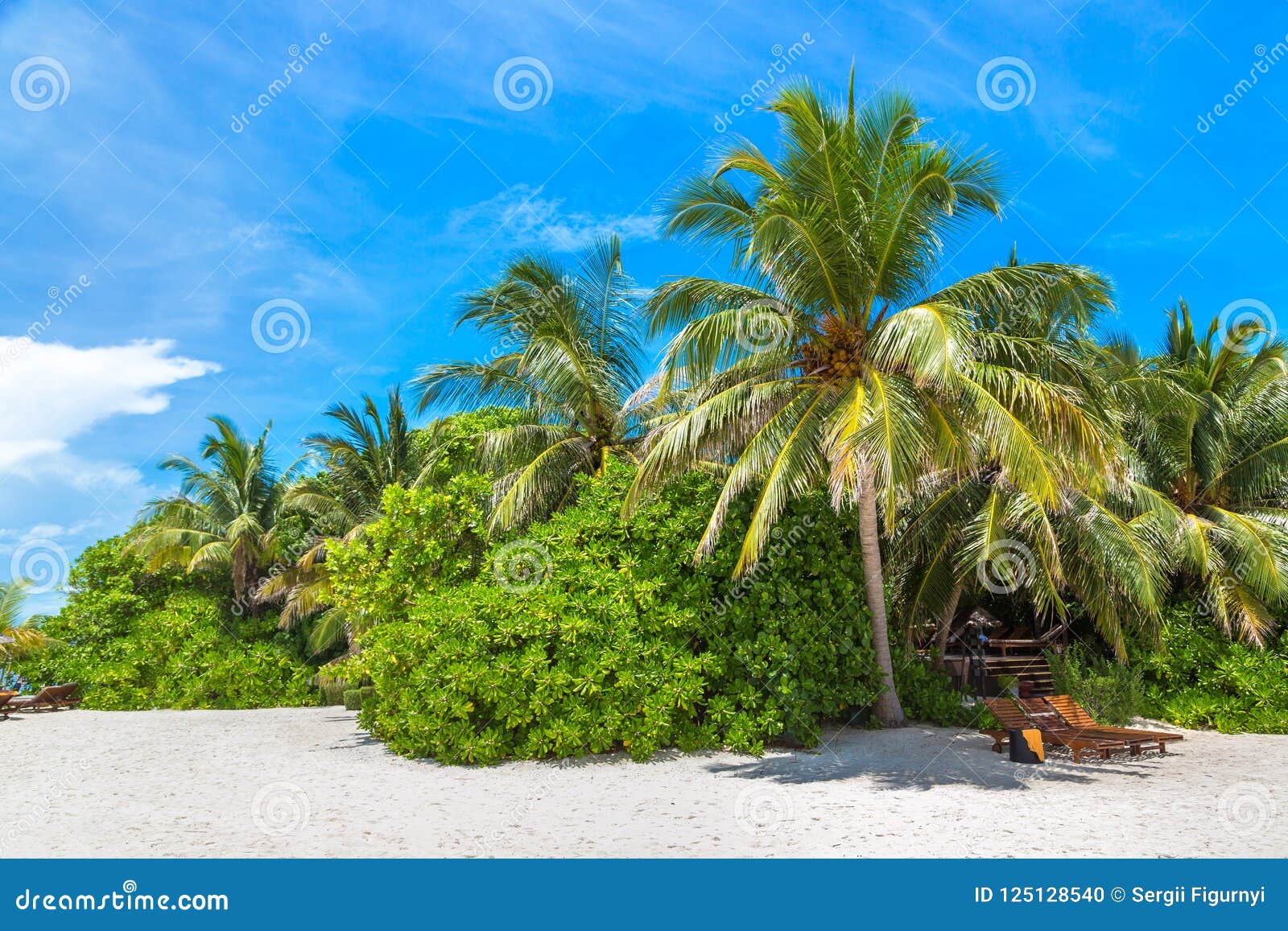 Tropischer Strand in Den Malediven Stockfoto - Bild von hawaii, blau ...